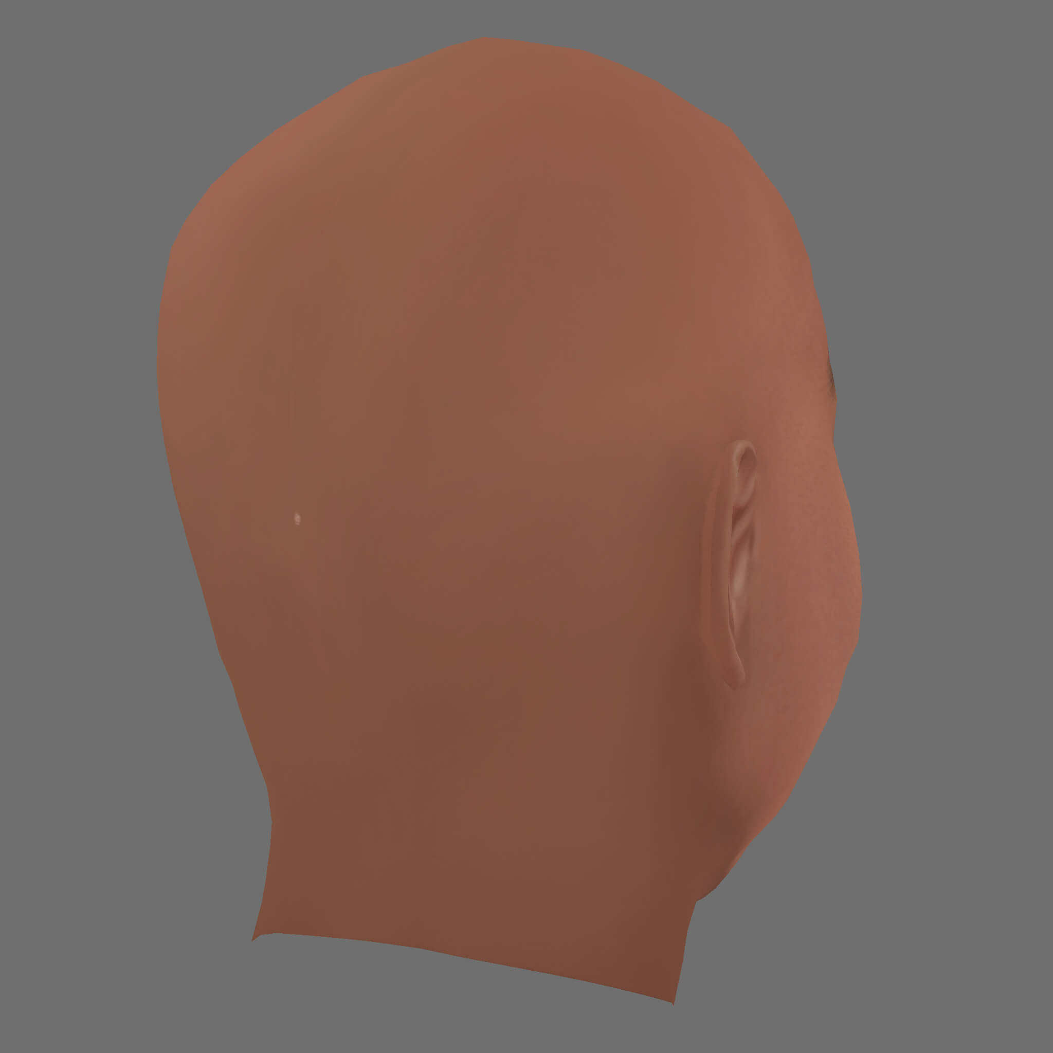 Ving Rhames Head - Low Poly Head for Game 3D Model by Nammichael