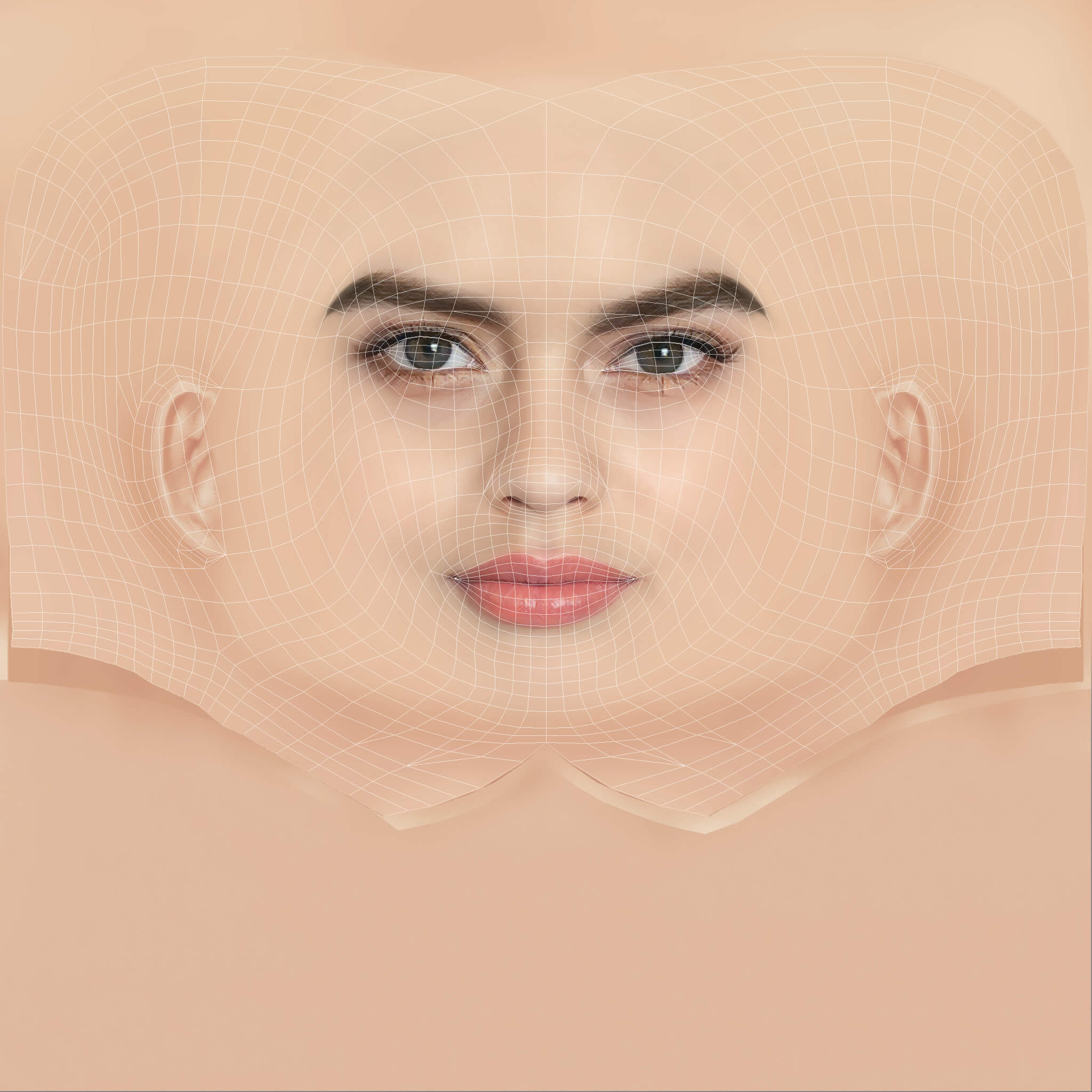 Vladislava Evtushenko Head - No Hair - Low Poly Head for Gam 3D Model ...