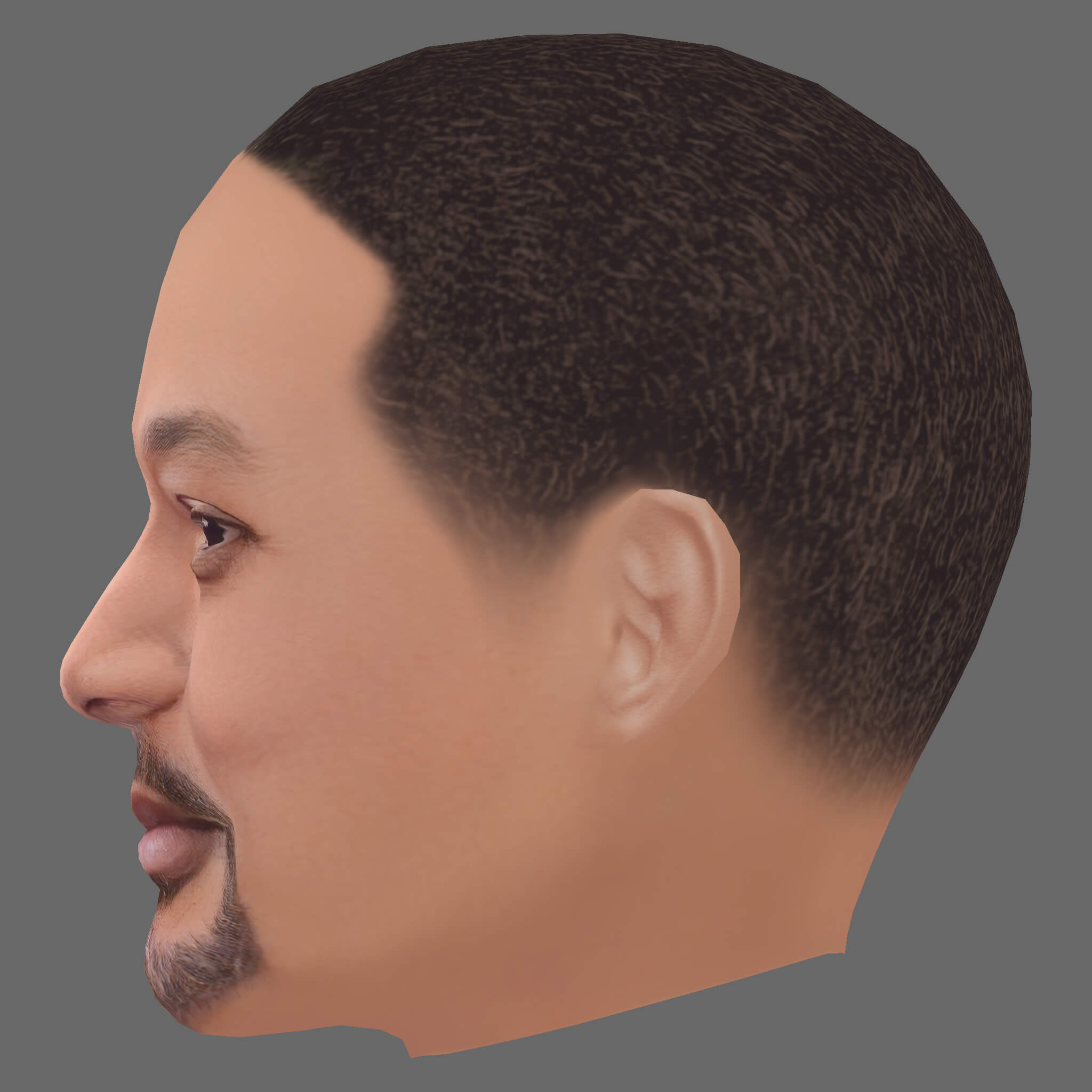 Will Smith Head - Low Poly Head for Game Low Poly 3D Model by Nammichael