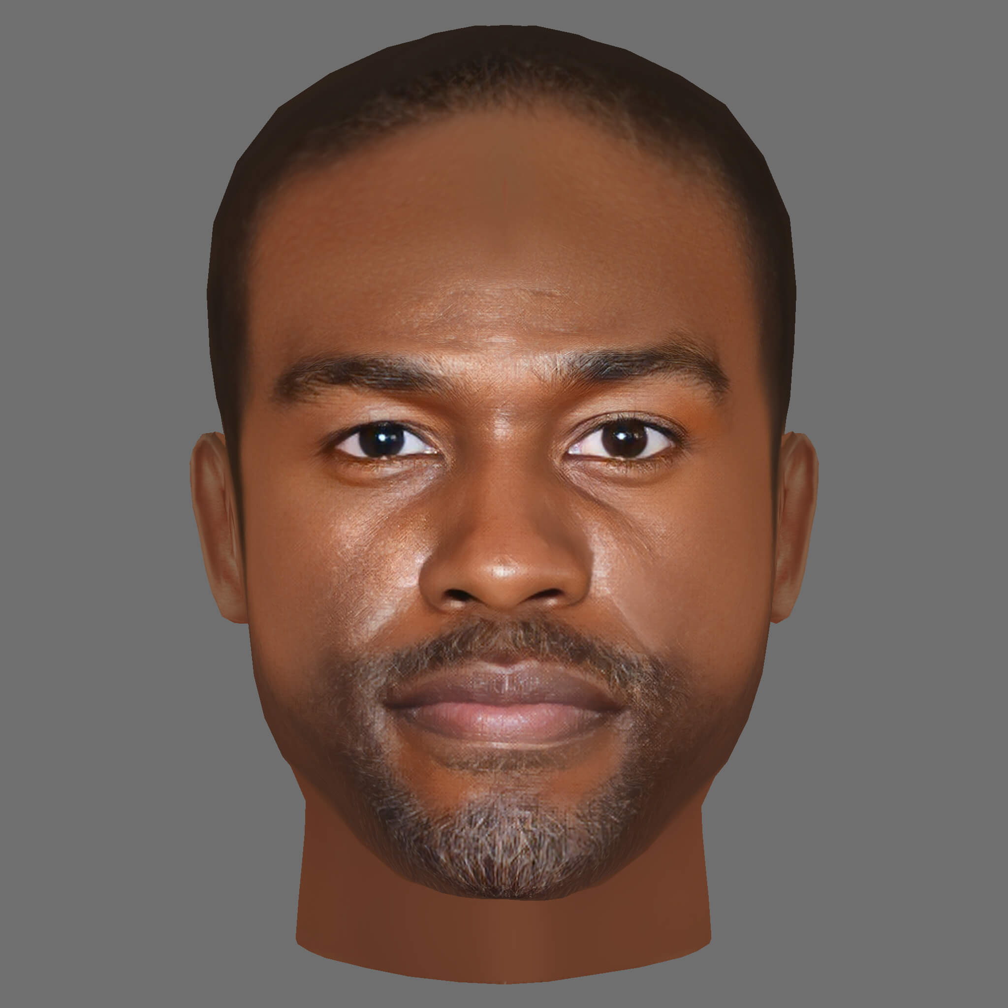 Yahya Abdul-Mateen II Head - Low Poly Head for Game 3D Model by Nammichael