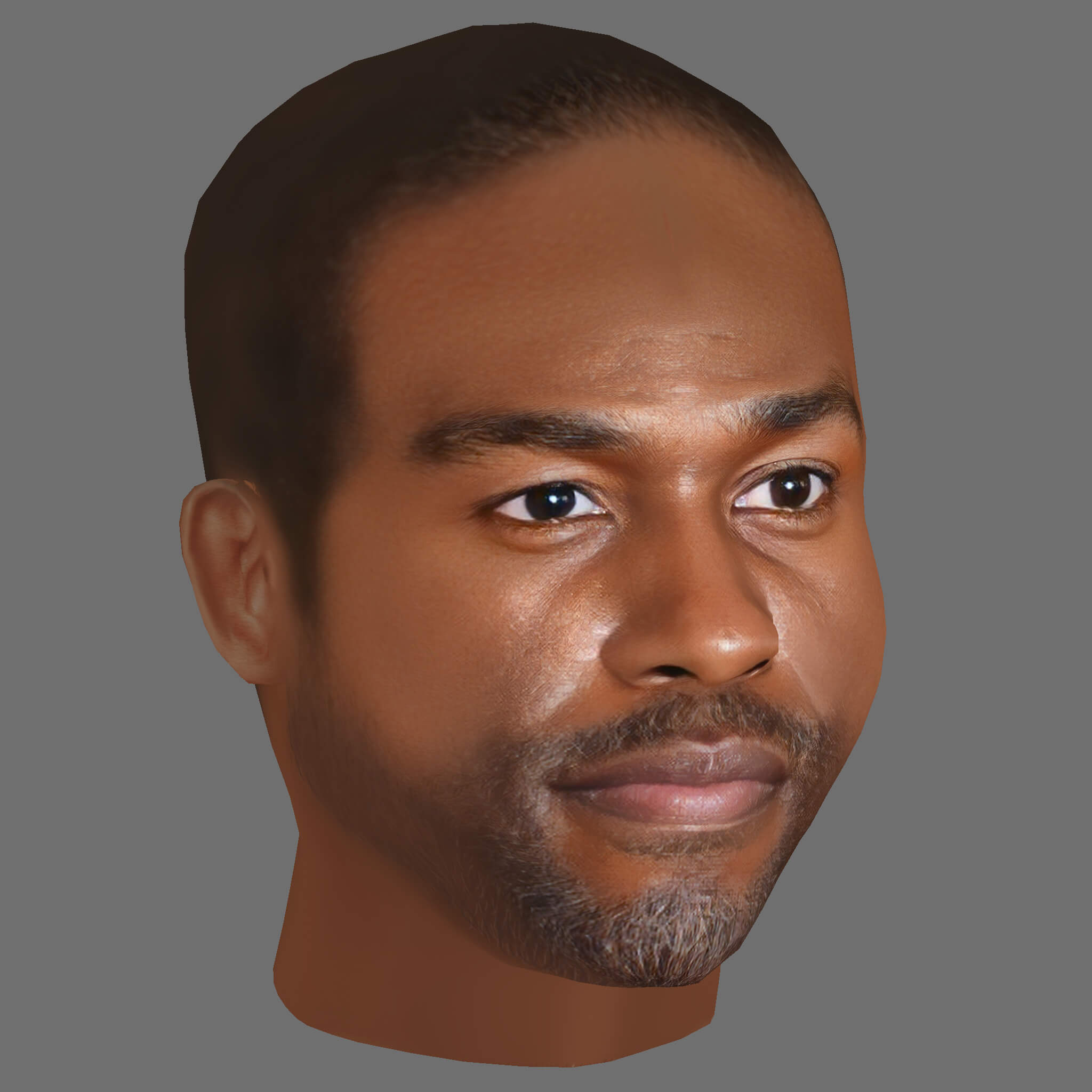 Yahya Abdul-Mateen II Head - Low Poly Head for Game 3D Model by Nammichael