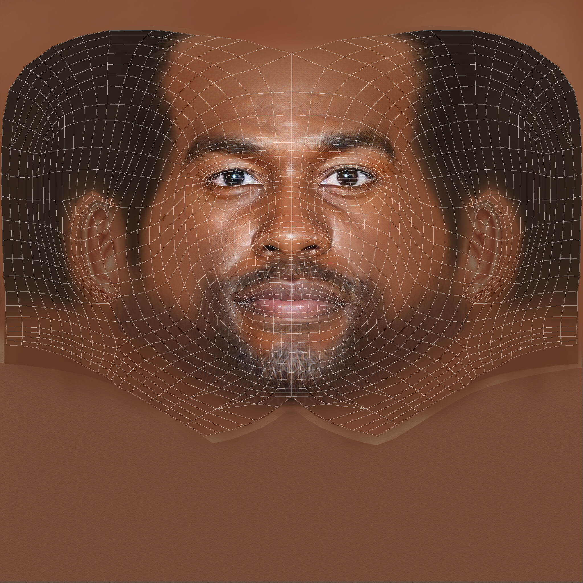 Yahya Abdul-Mateen II Head - Low Poly Head for Game 3D Model by Nammichael