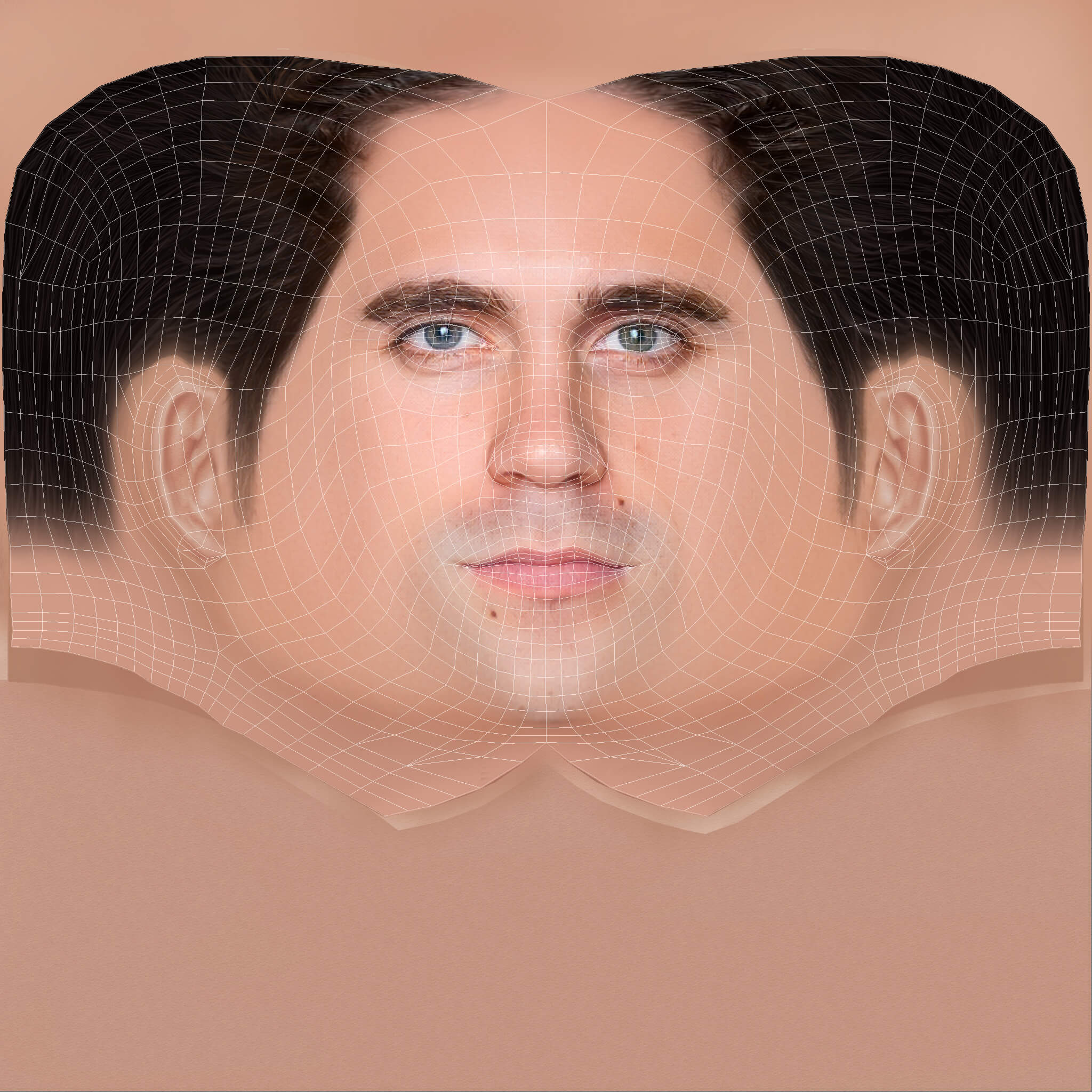 Yann Bean Head - Low Poly Head for Game 3D Model by Nammichael