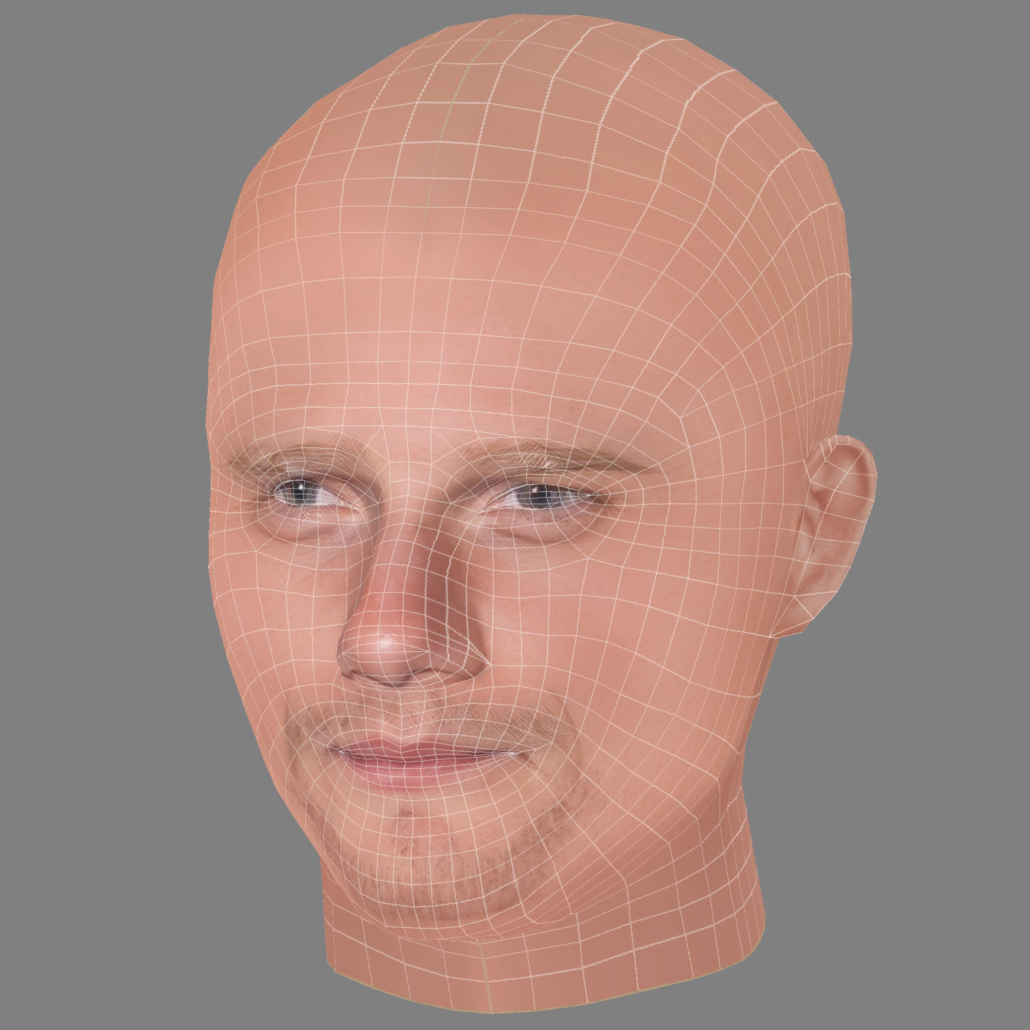 Yuri Kolokolnikov Head - Low Poly Head for Game 3D Model by Nammichael