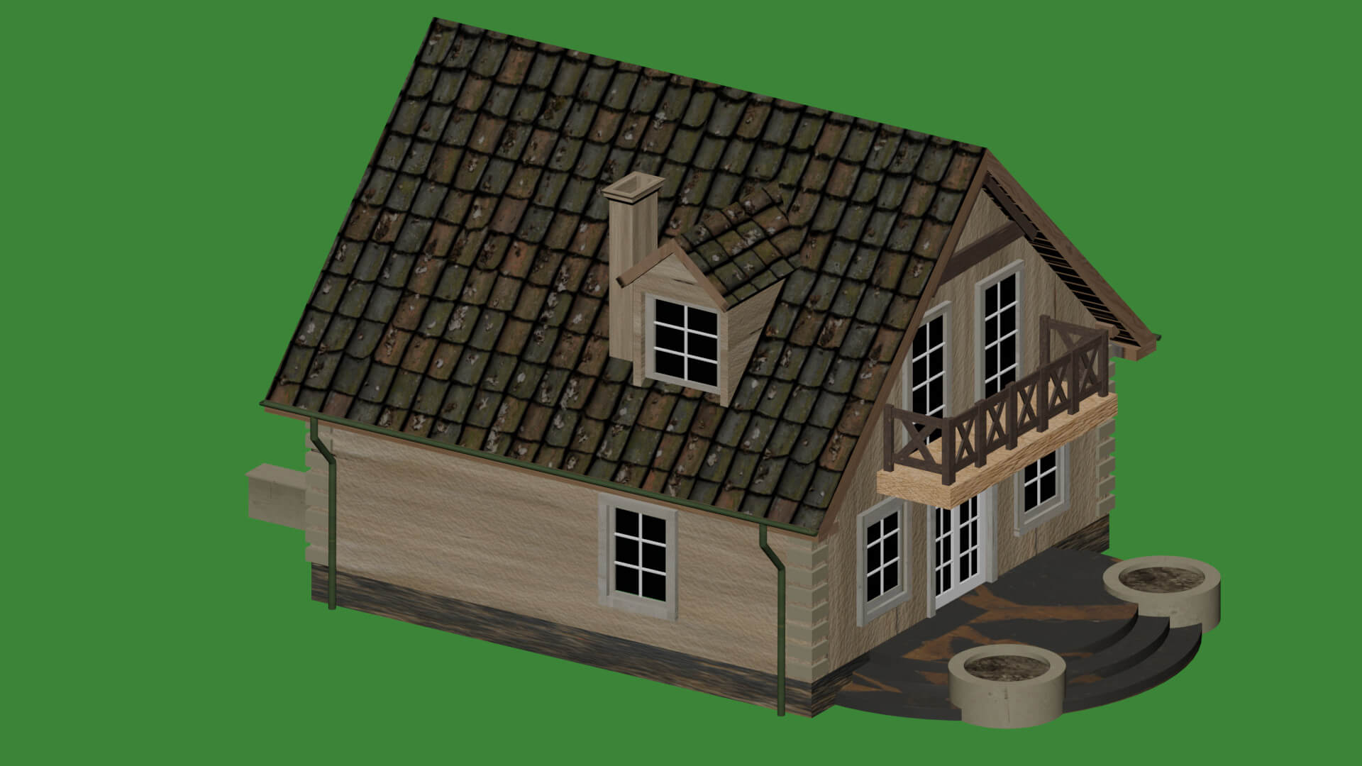 A House in The Style of Provence - 3D Model by Namora2003