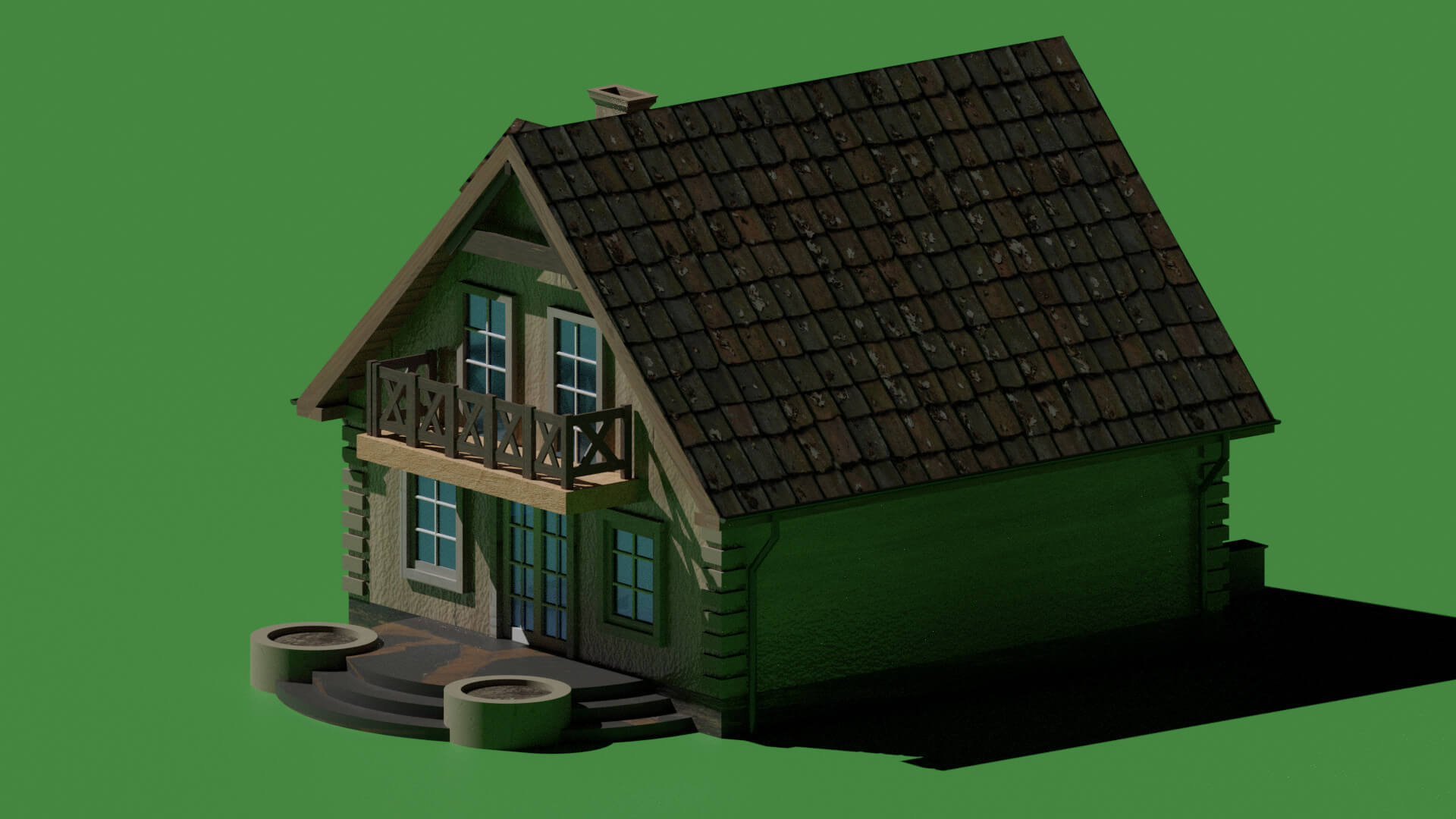A House in The Style of Provence - Free 3D Model by Namora2003