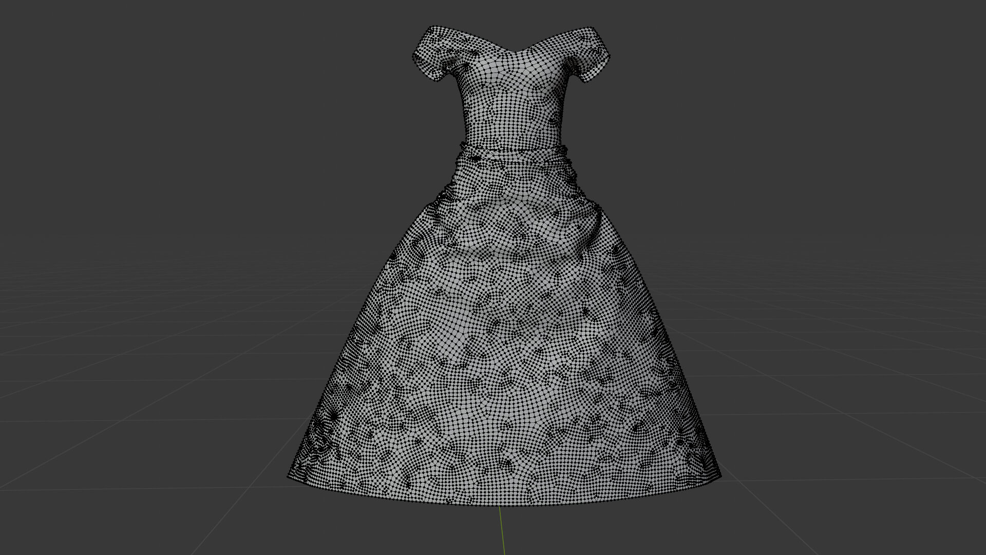 3D Female Gown - Simple Wedding Gown by Nana Jimoh