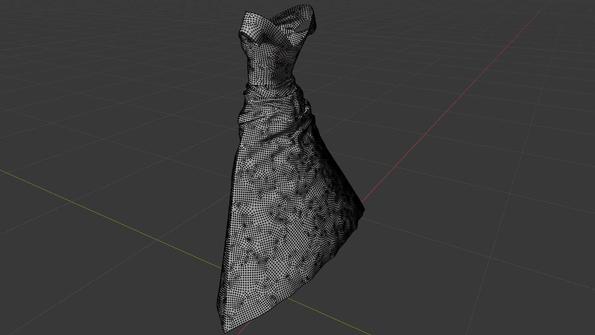 3D Female Gown - Simple Wedding Gown by Nana Jimoh