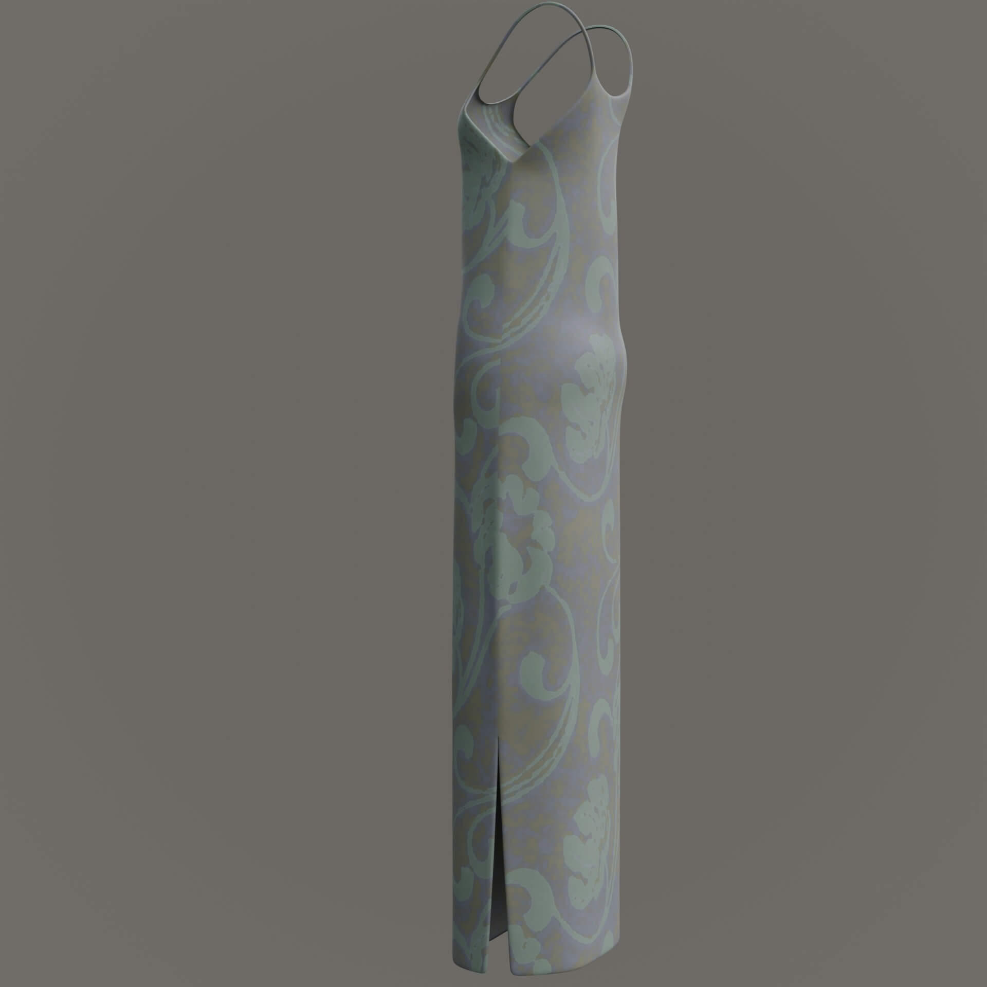 3D Female Sleeveless Dress - Double Slit Dress by Nana Jimoh