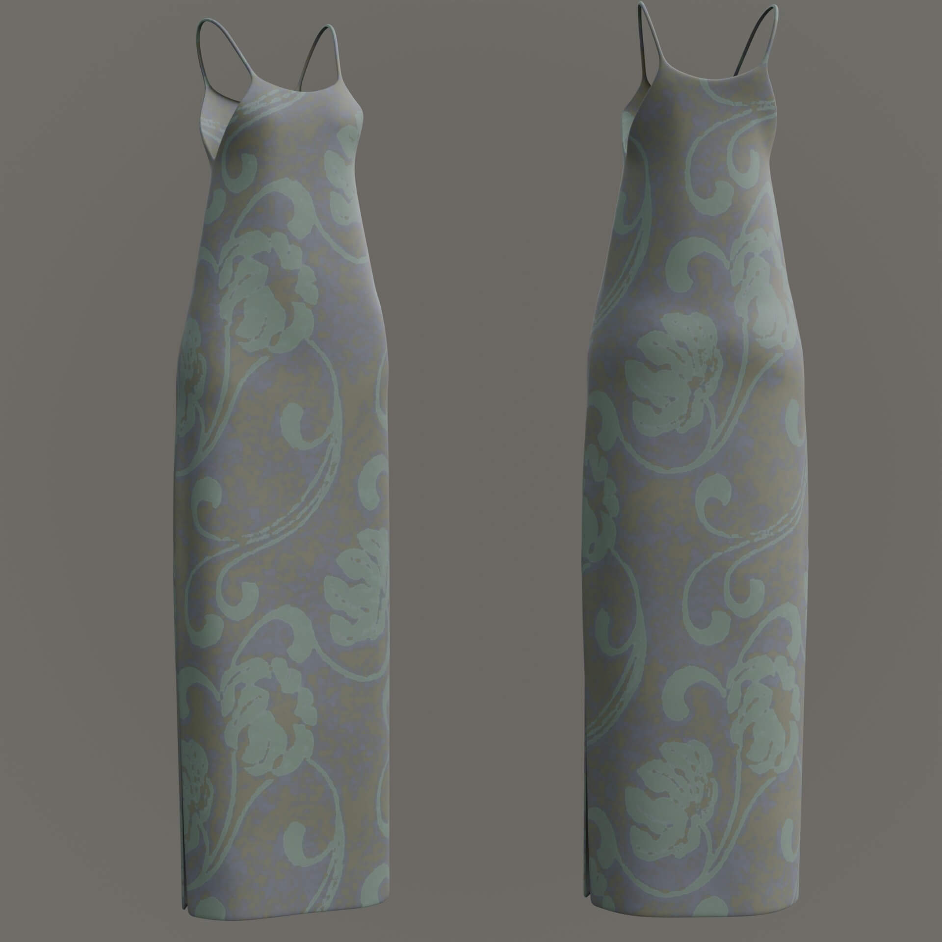 3D Female Sleeveless Dress - Double Slit Dress by Nana Jimoh
