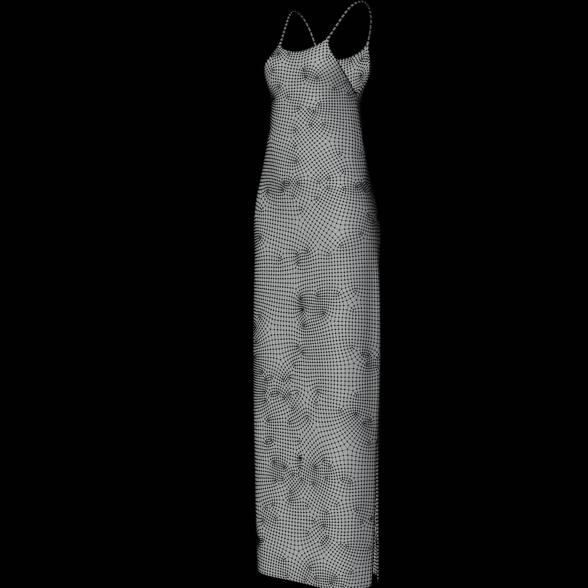 3D Female Sleeveless Dress - Double Slit Dress by Nana Jimoh