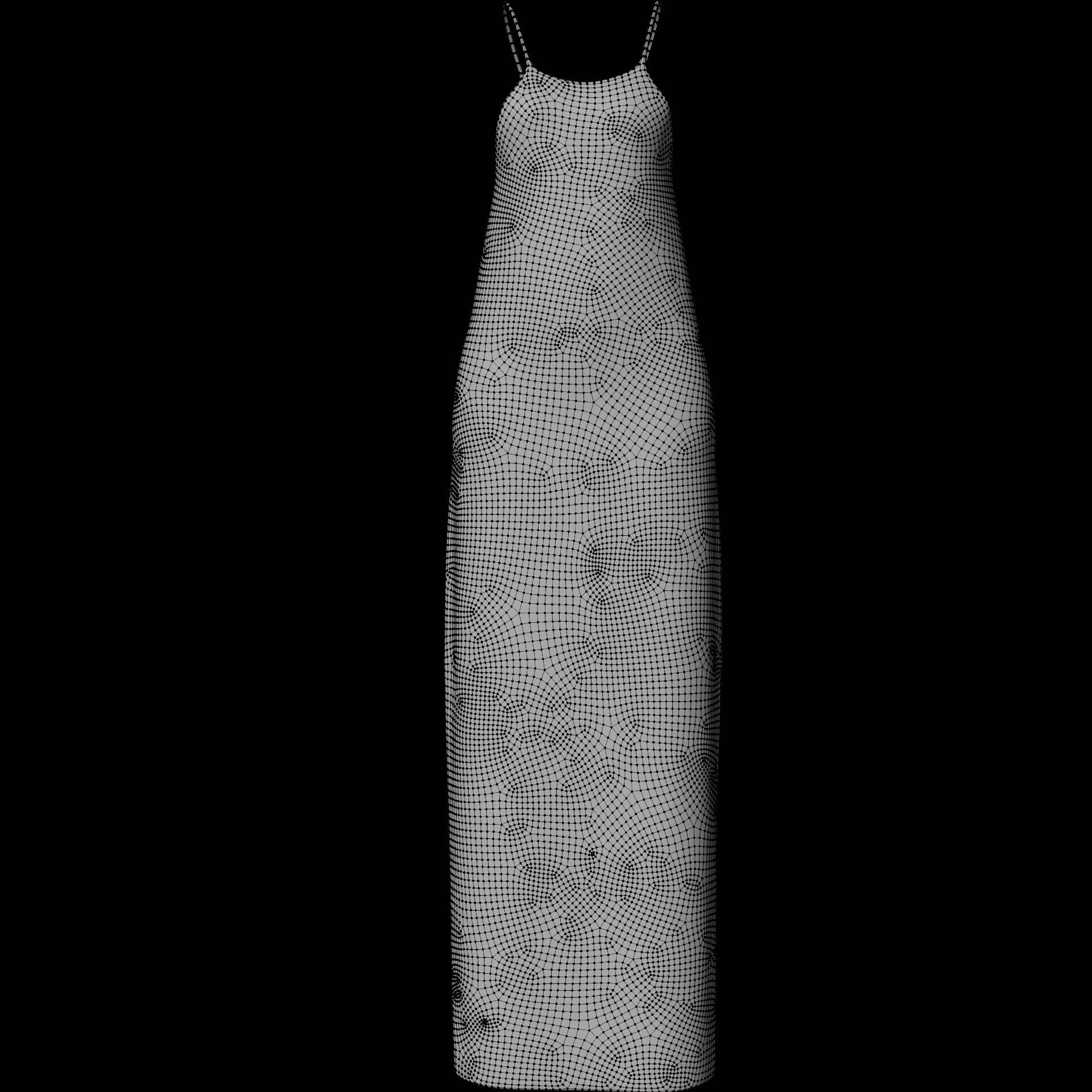 3D Female Sleeveless Dress - Double Slit Dress by Nana Jimoh