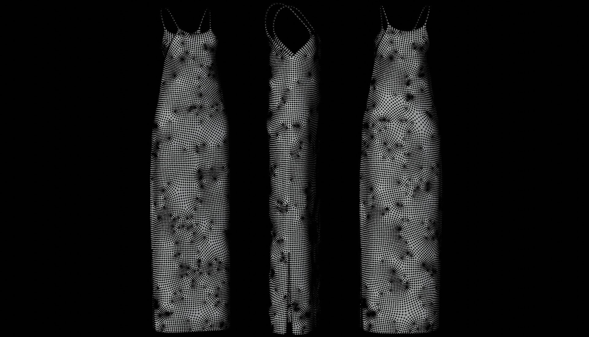 3D Female Sleeveless Dress - Double Slit Dress by Nana Jimoh