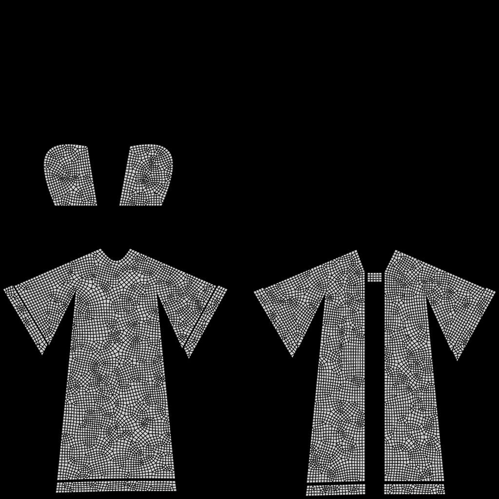 3D Men's Hooded Robe - Action Robe by Nana Jimoh