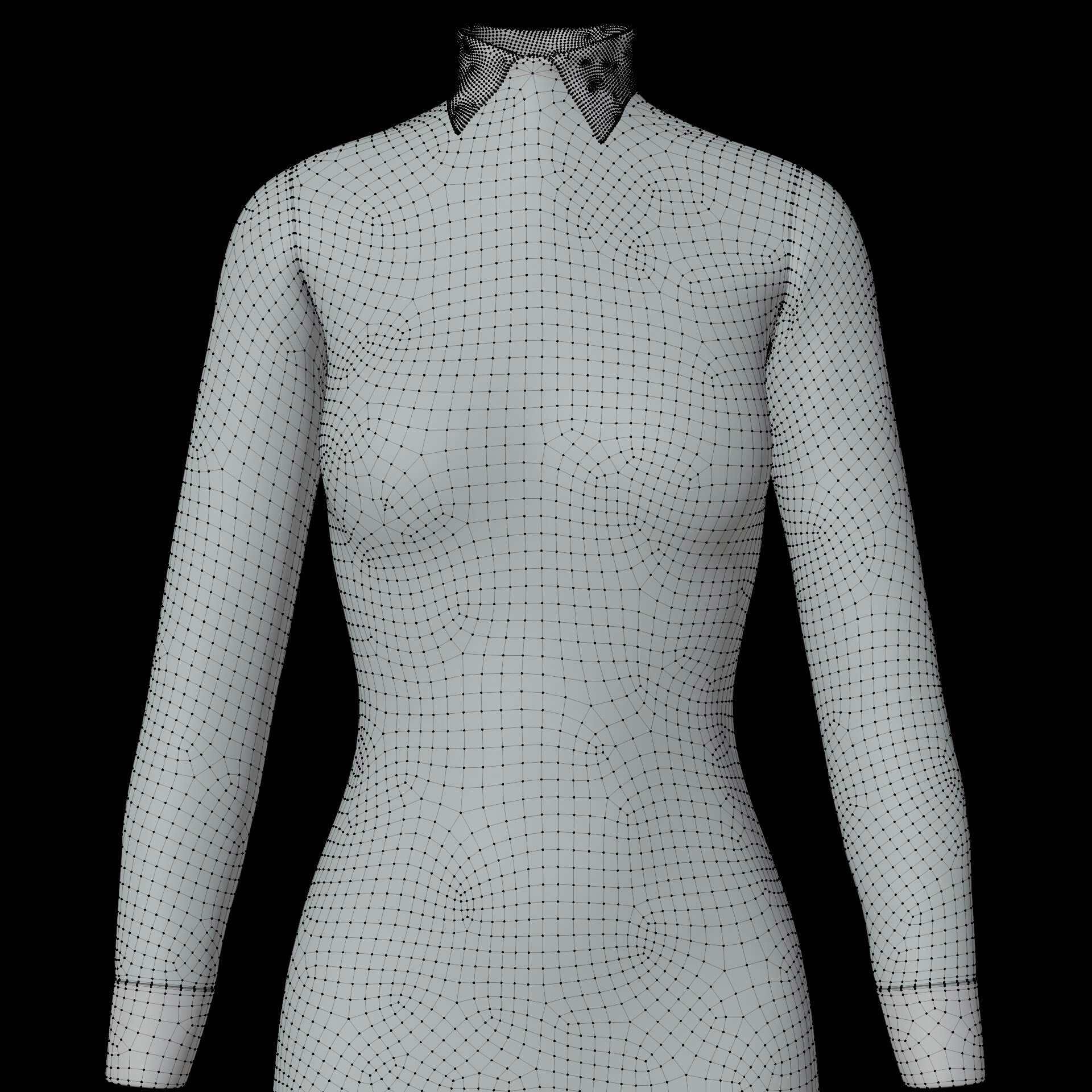 Collar Dress - 3D Model by Nana Jimoh