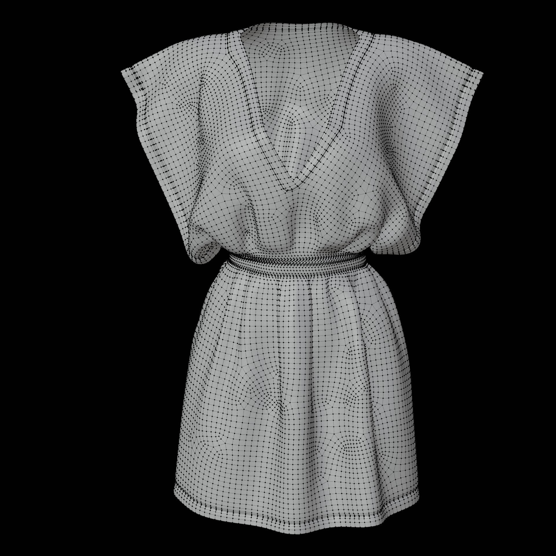 Short Dress - 3D Model by Nana Jimoh
