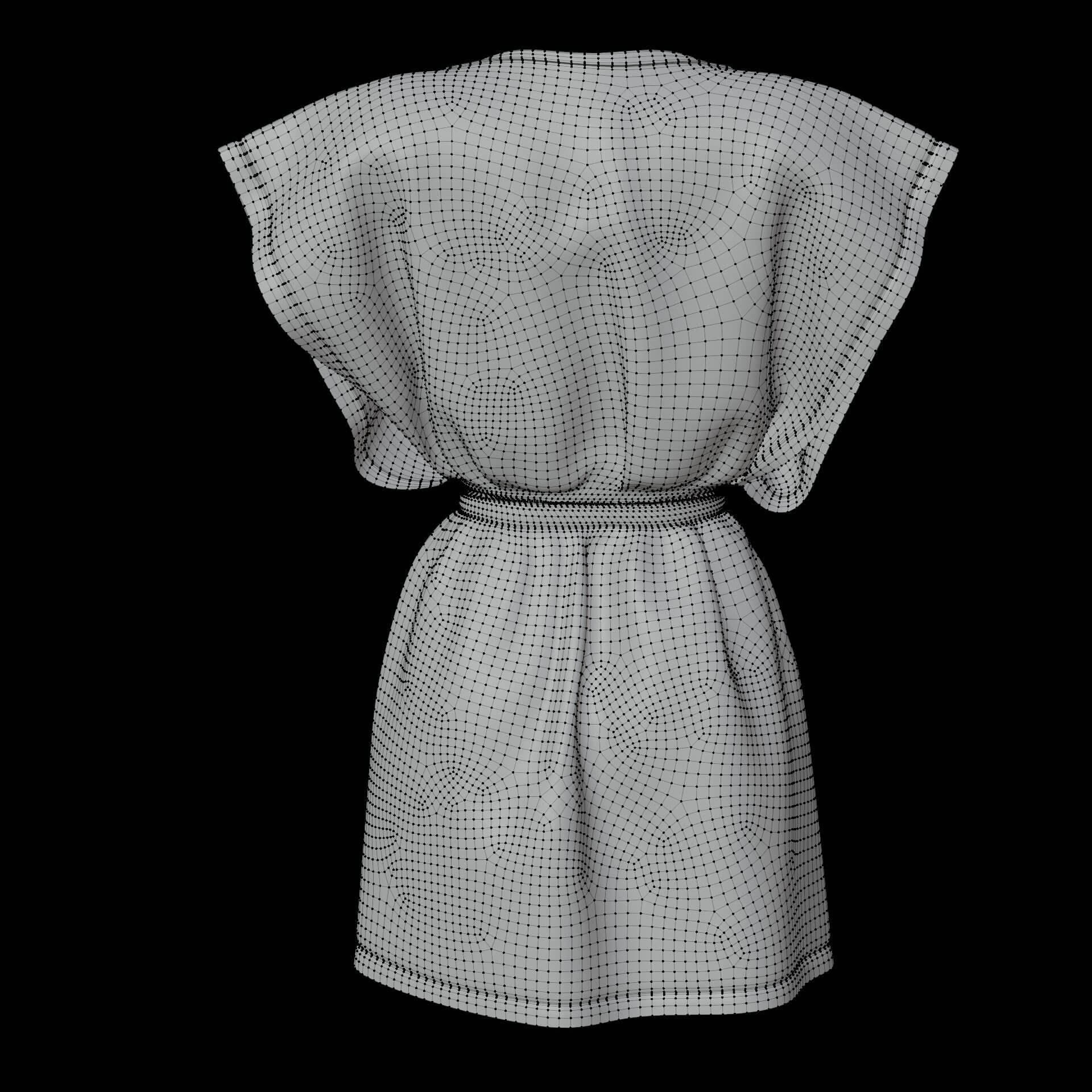 Short Dress - 3D Model by Nana Jimoh