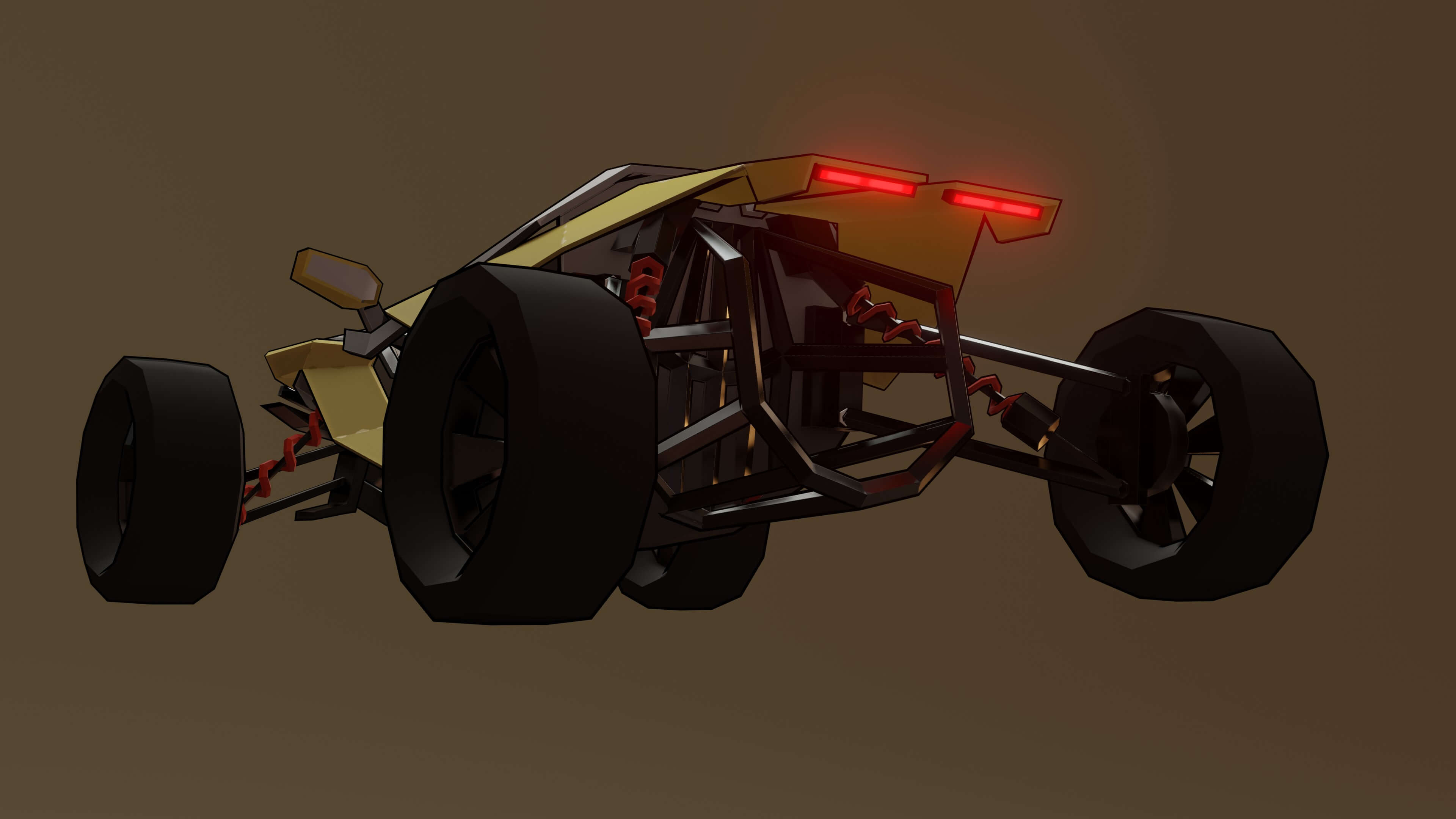Buggy Sci-Fi Low Poly 3D Model by Nangliy