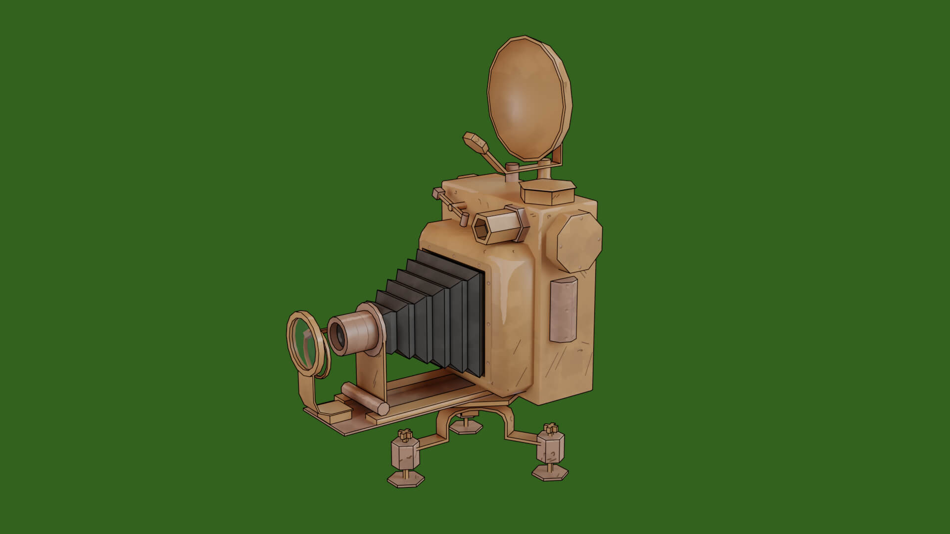 Camera Steampunk - 3D Model by Nangliy