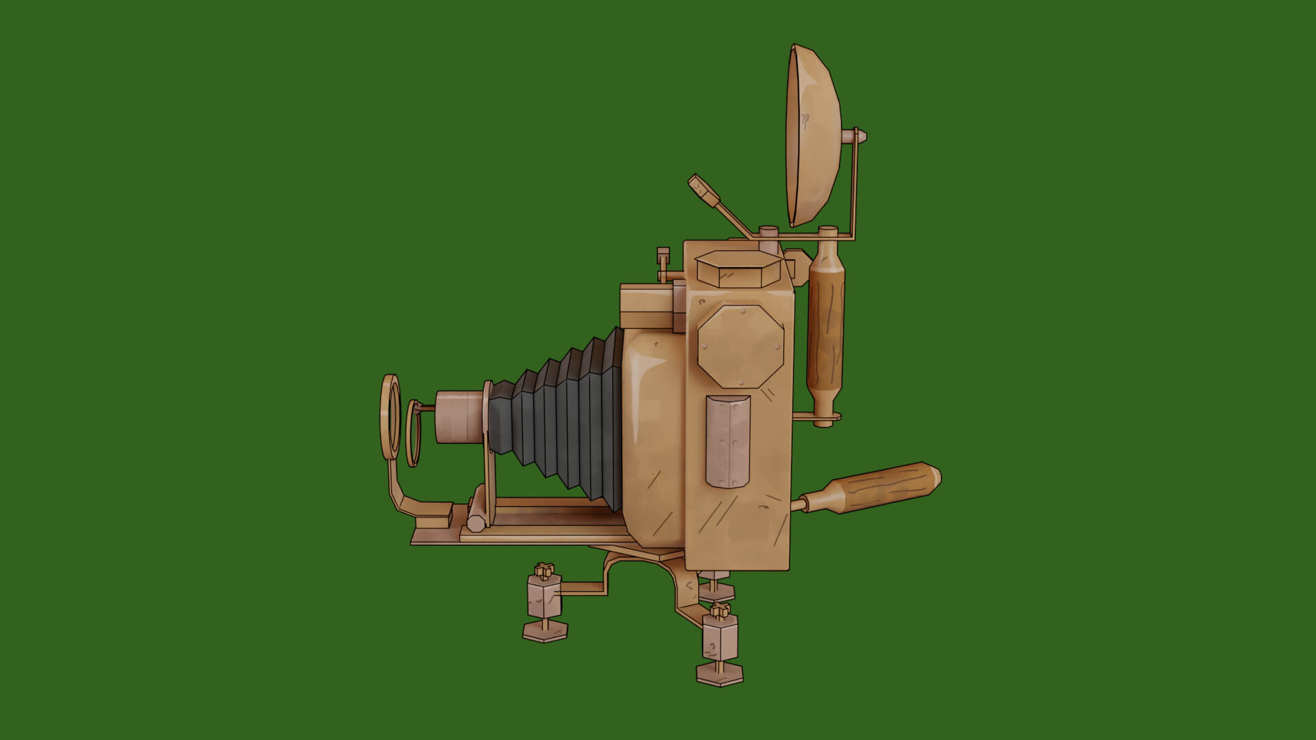 Camera Steampunk - 3D Model by Nangliy