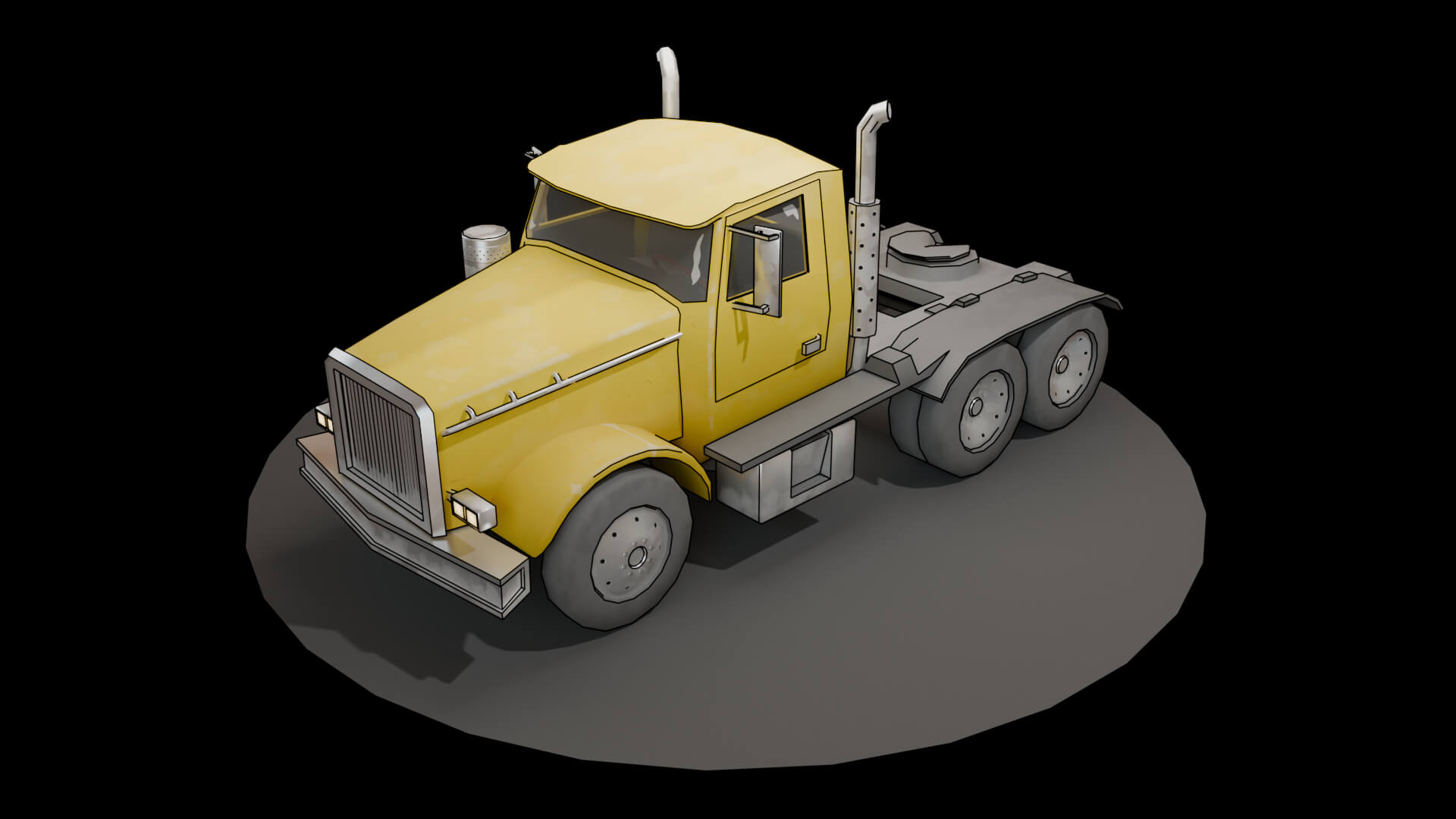 American Old Truck - 3D Model by Nangliy