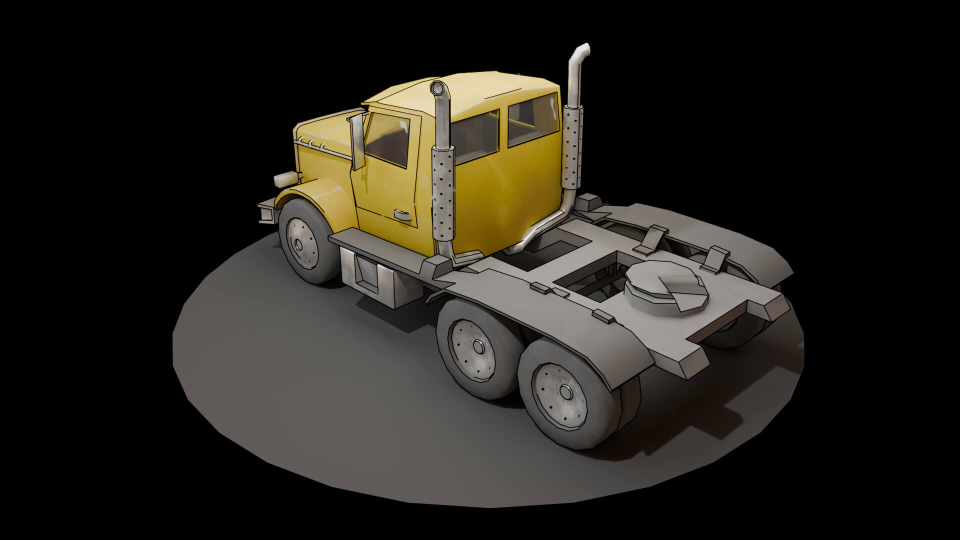 American Old Truck - 3D Model by Nangliy