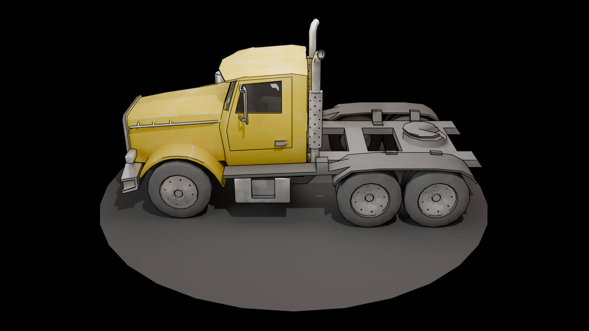 American Old Truck - 3D Model by Nangliy