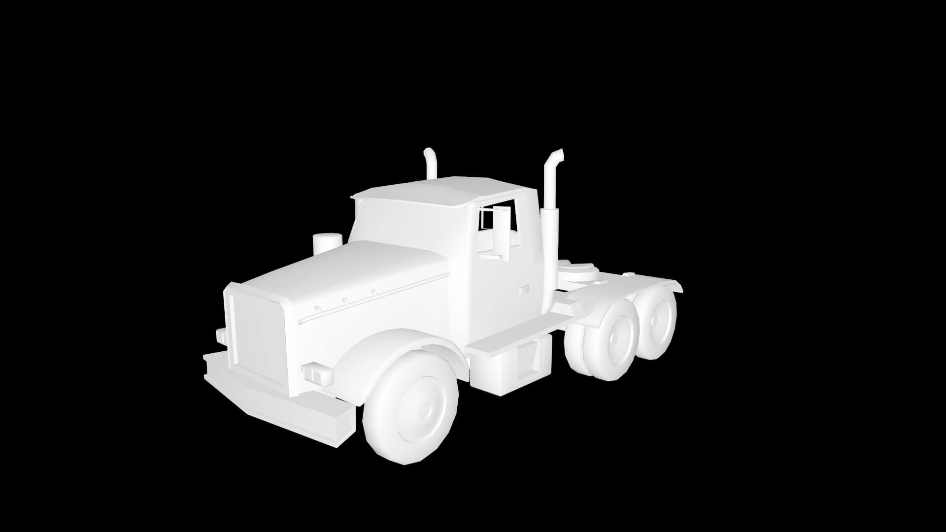 American Old Truck - 3D Model by Nangliy