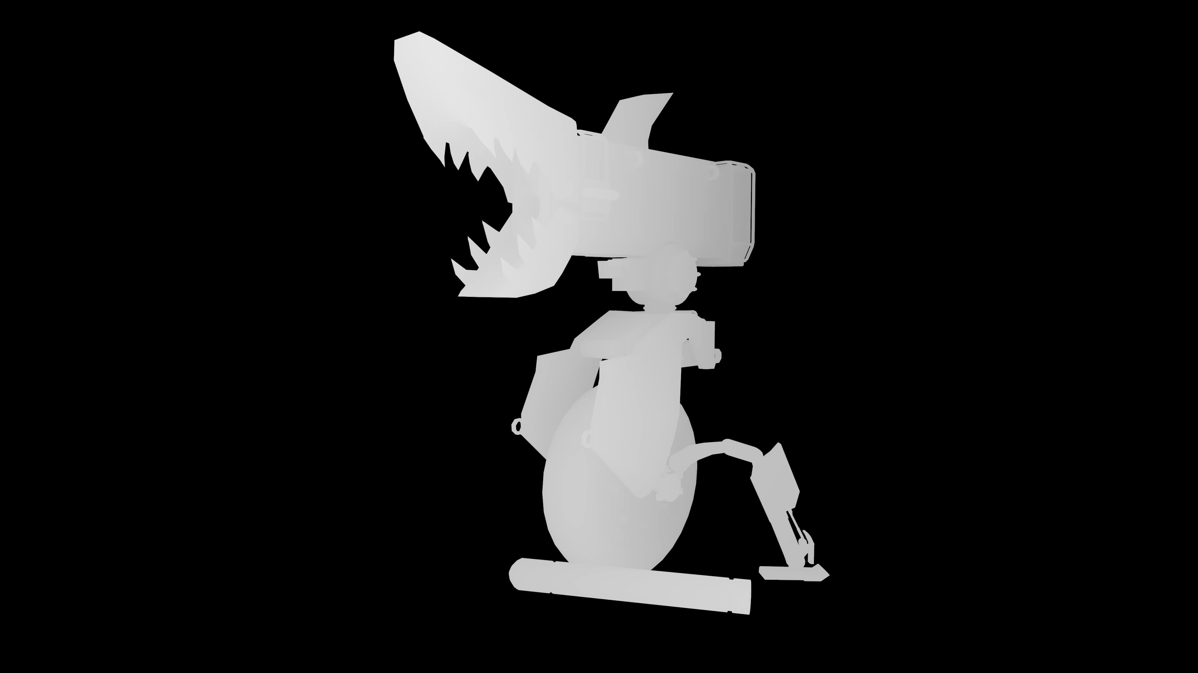 Rocket Launcher Fau 57-Skeleton 3D Model by Nangliy