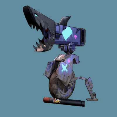 Rocket Launcher Fau 57-Skeleton 3D Model by Nangliy