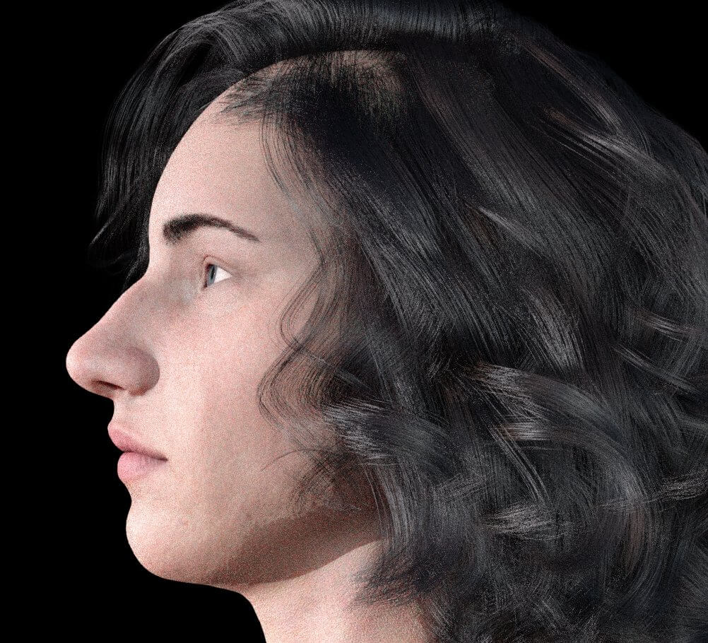 Anna Profile 3D Render, Digital Art by nanner