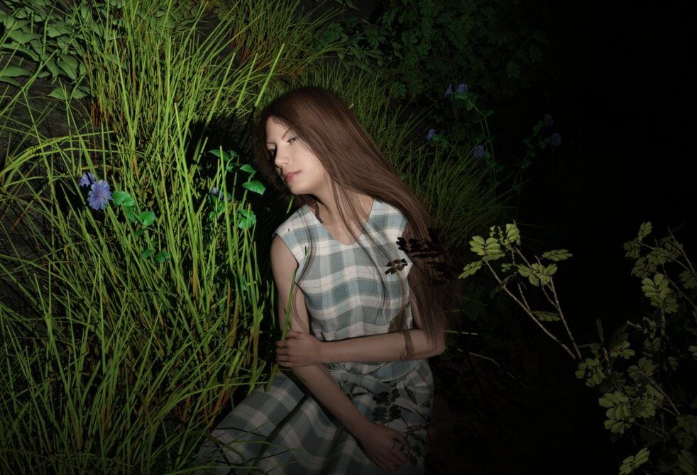 Michelle Brookside Moonlight 3D Render, Digital Art by nanner