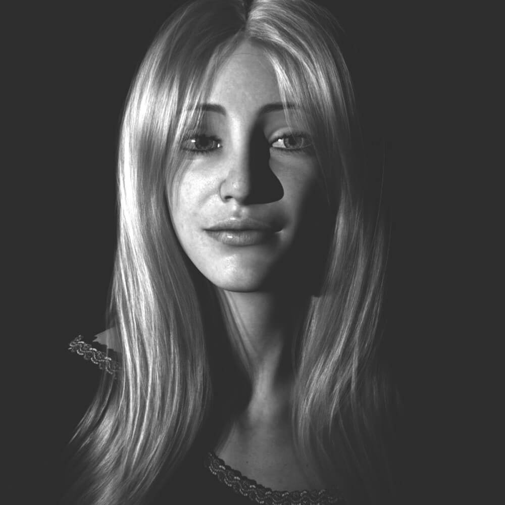 Rachel 3D Render, Digital Art by nanner