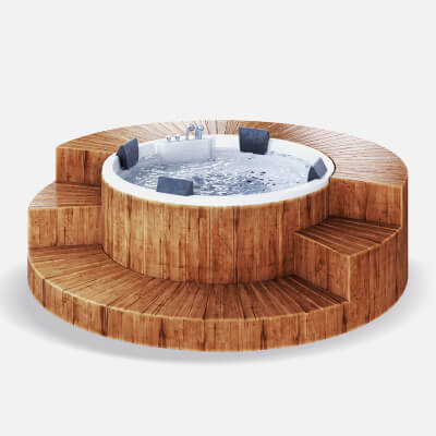 Jacuzzi Round 01 Spa - 3D Model by Nareh