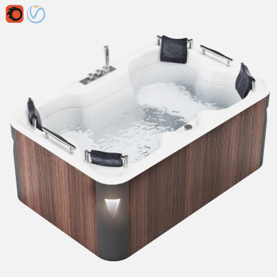Jacuzzi Spa Bathroom - 3D Model by Nareh