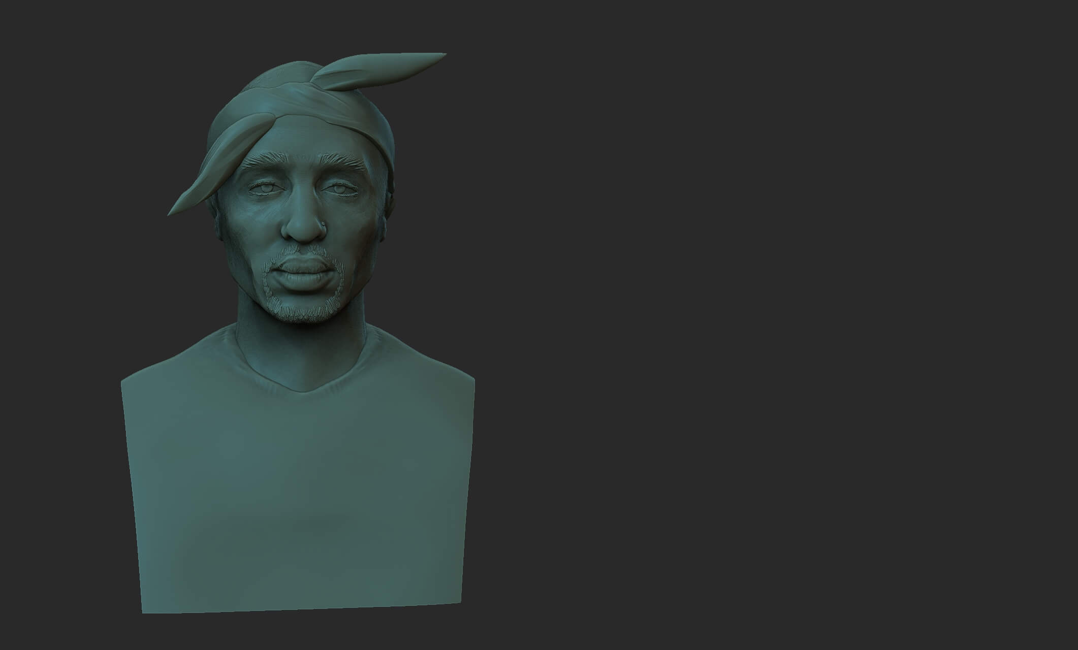 2Pac Shakur Raper - 3D Model by narek84