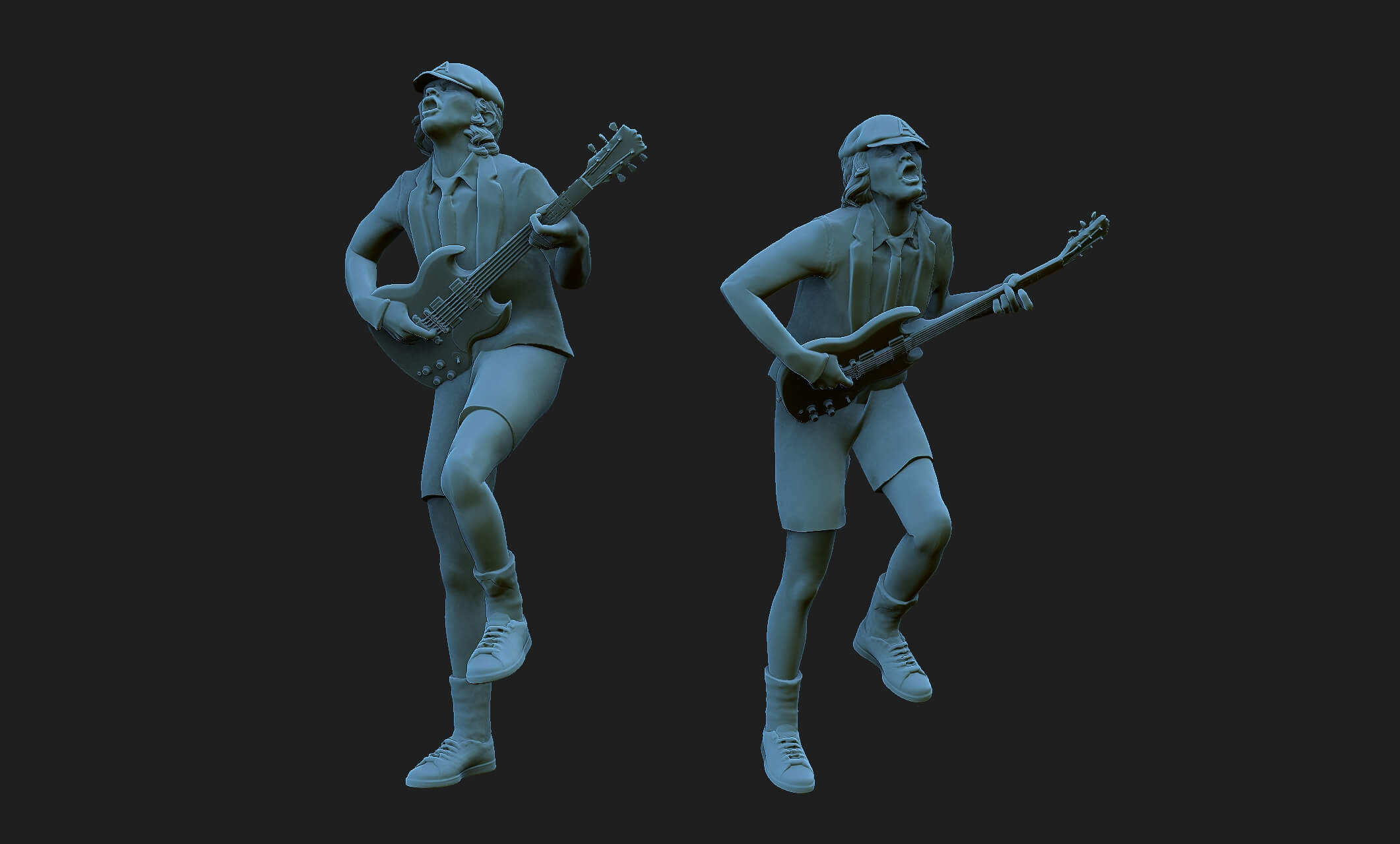 Angus Young Rock Star - 3D Model by narek84