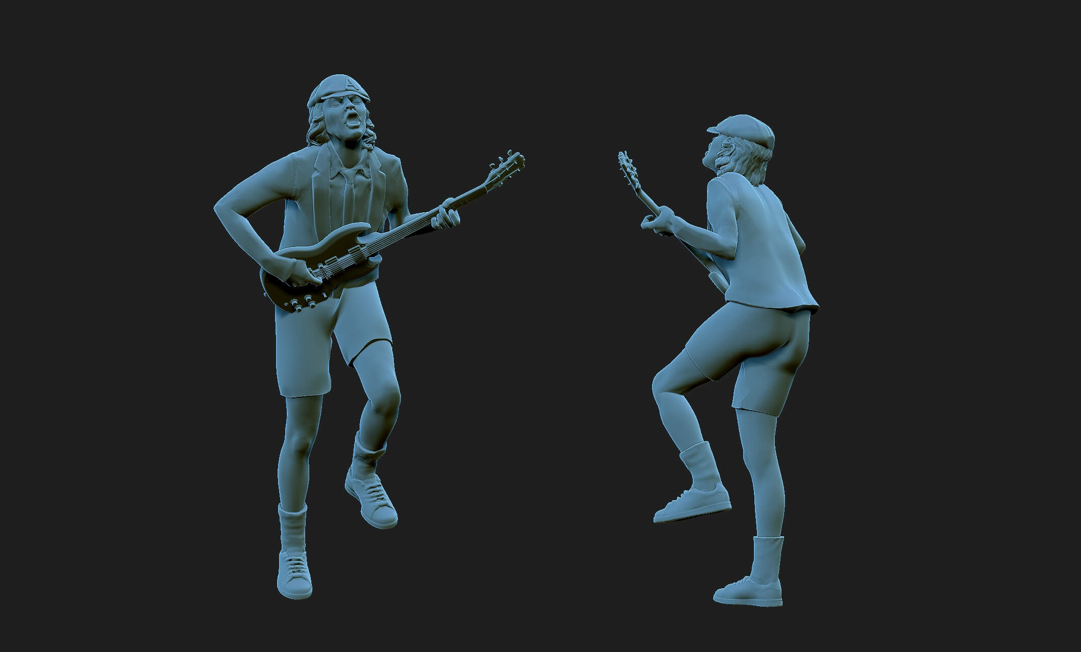 Angus Young Rock Star - 3D Model by narek84