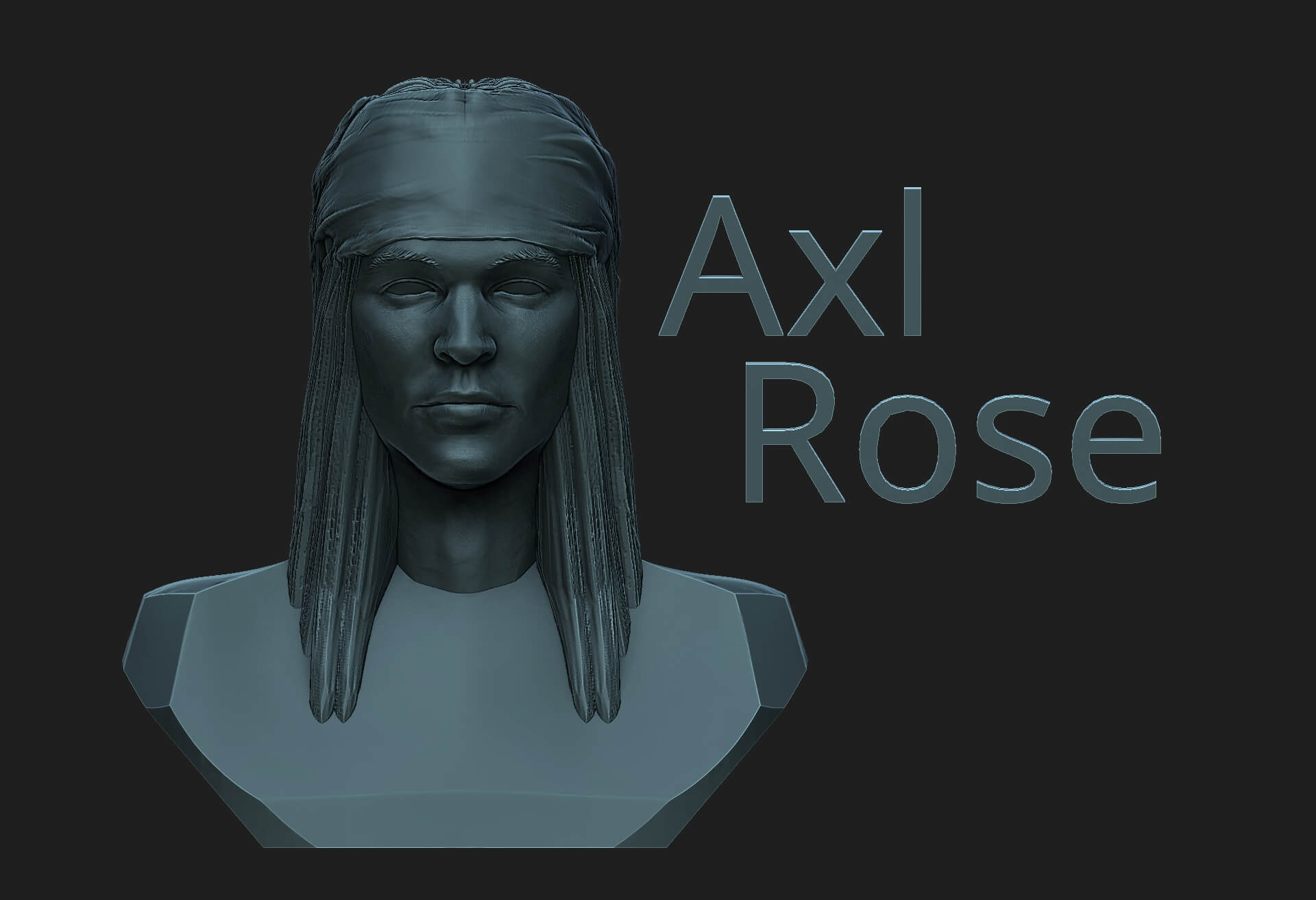 Axl Rose Rock Star - 3D Model by narek84