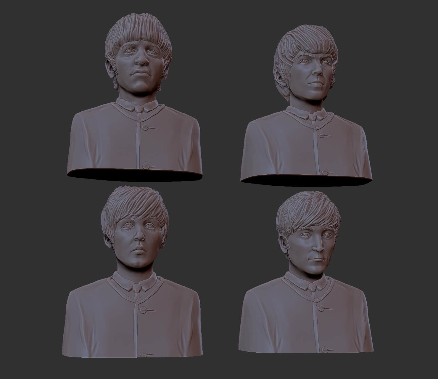 The Beatles 3D Models by narek84