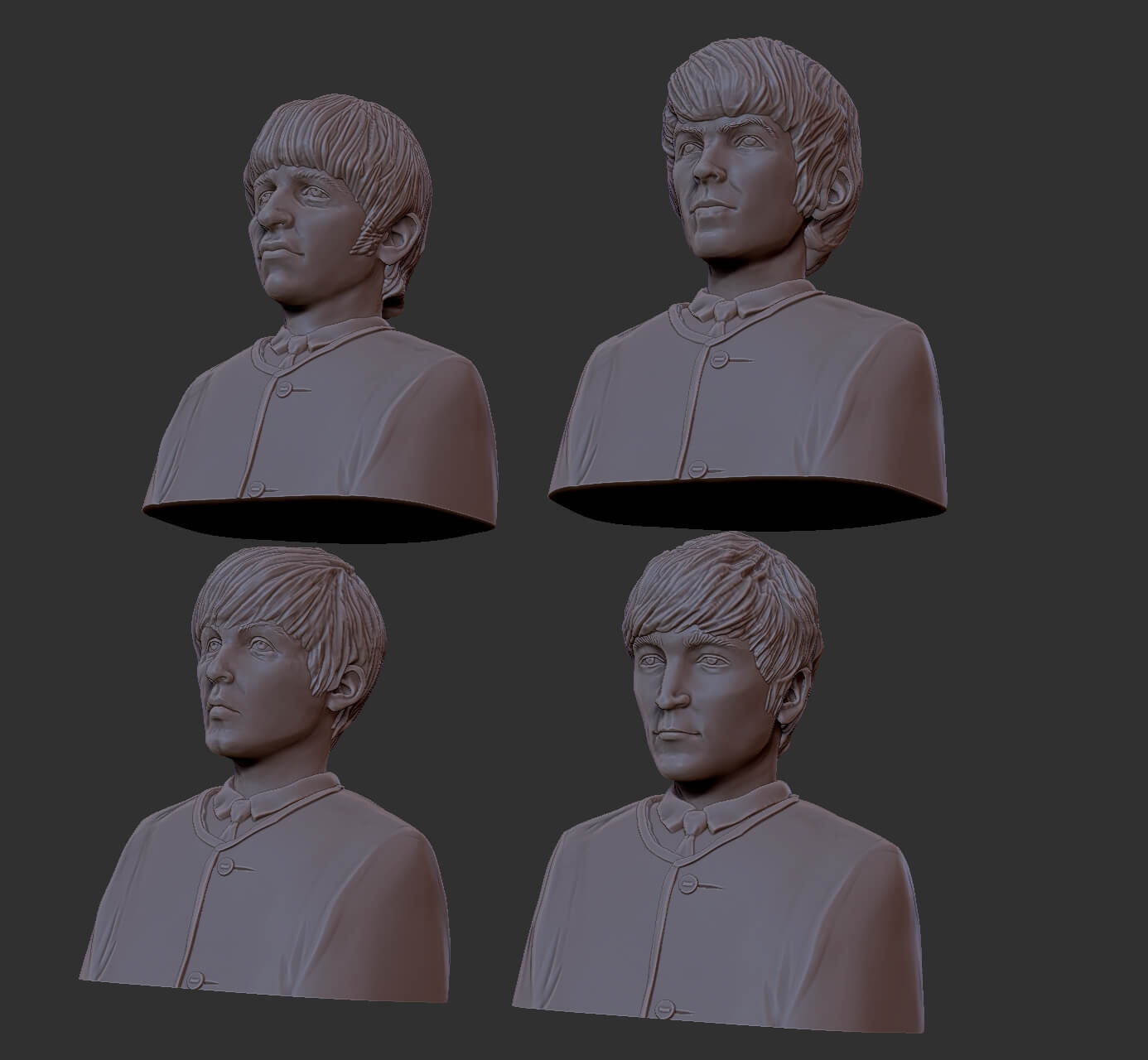 The Beatles 3D Models by narek84