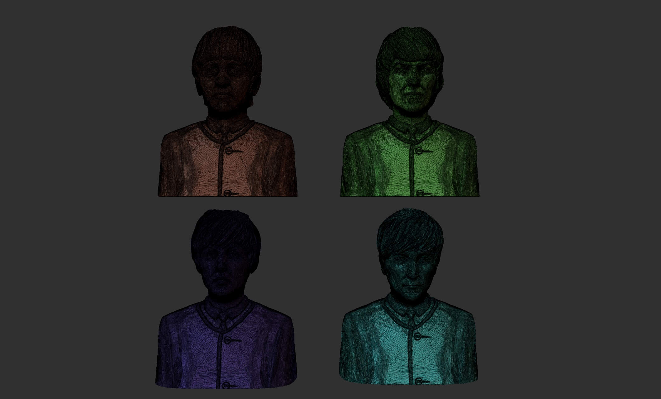 The Beatles 3D Models by narek84