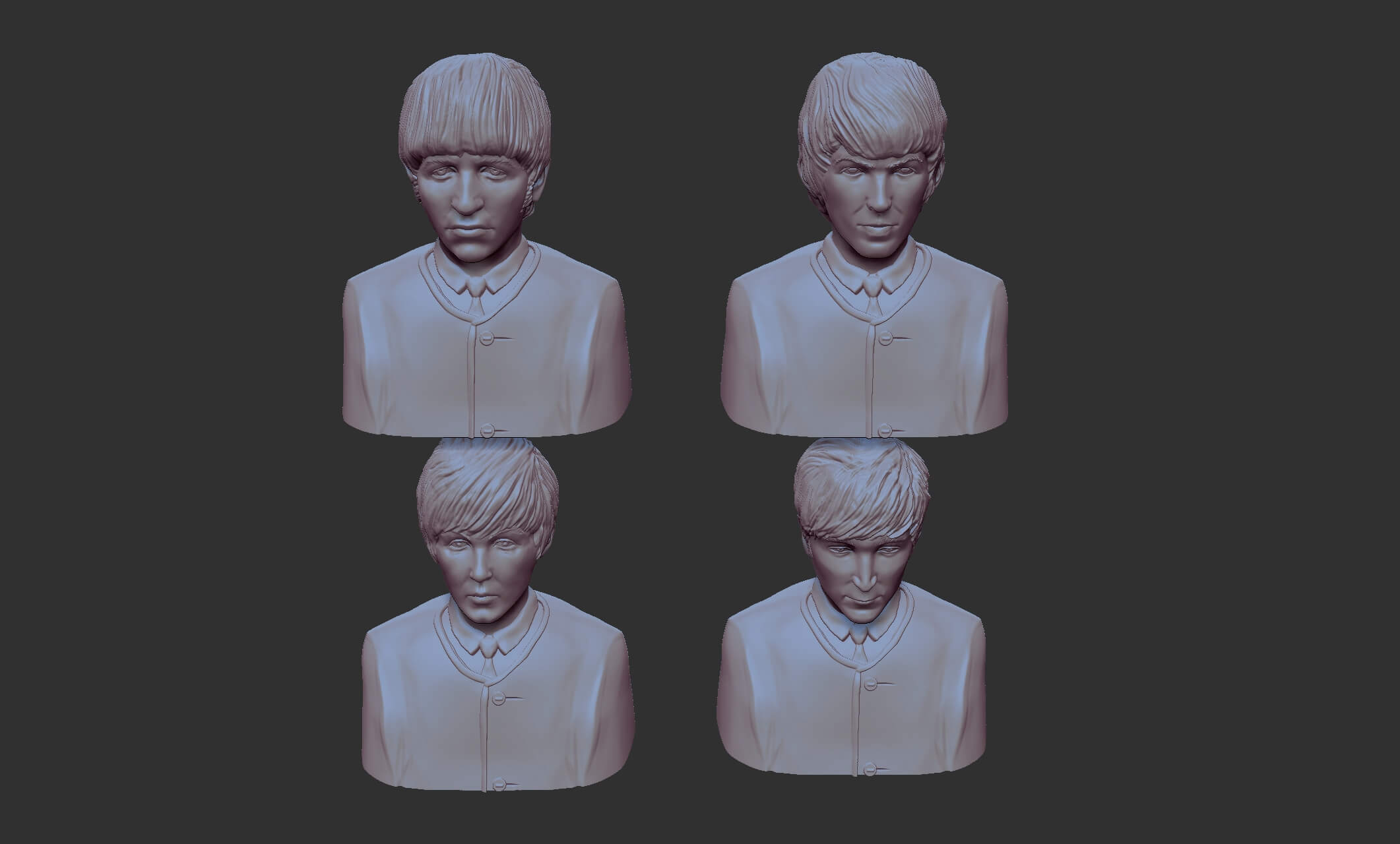 The Beatles 3D Models by narek84