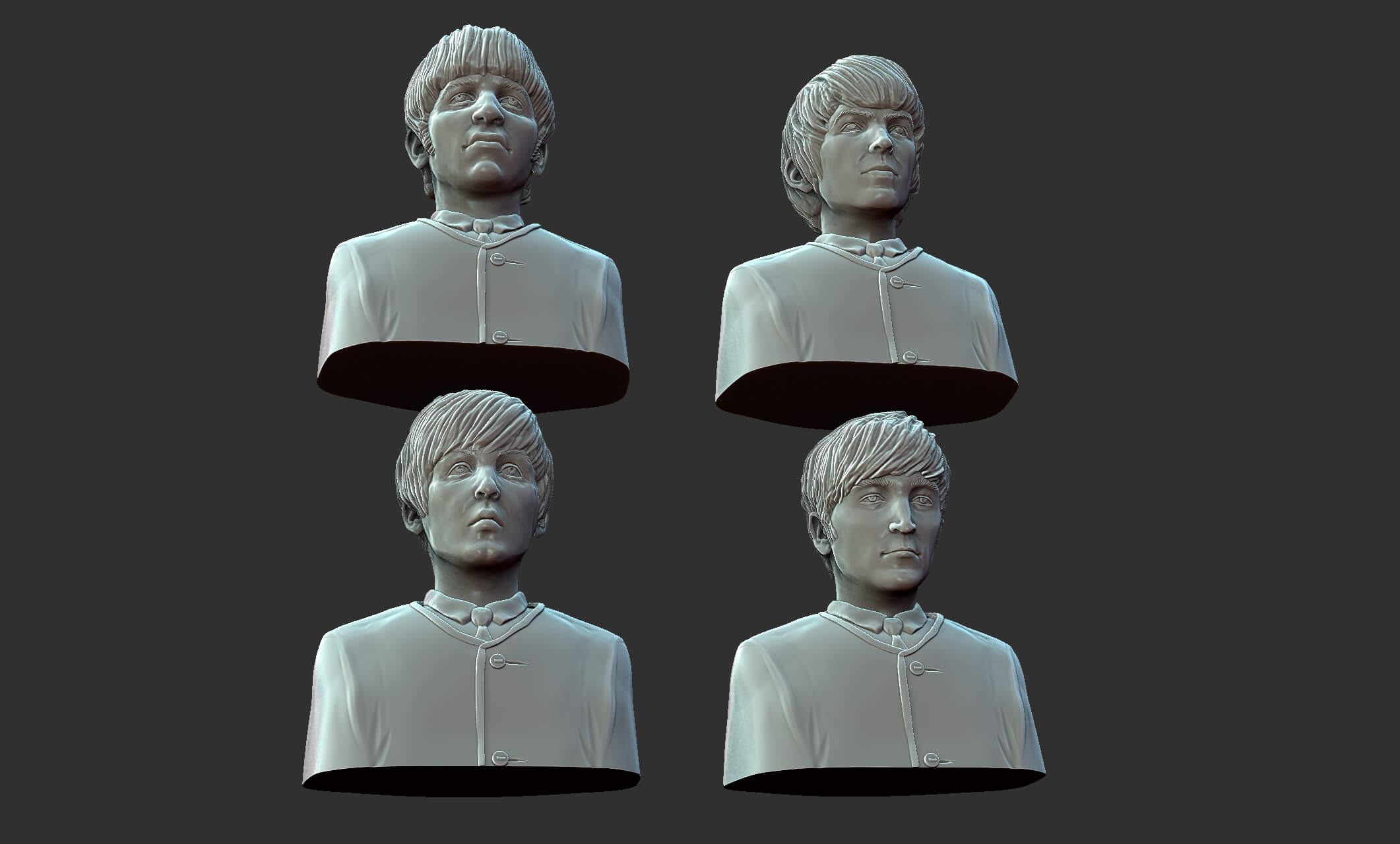 The Beatles 3D Models by narek84