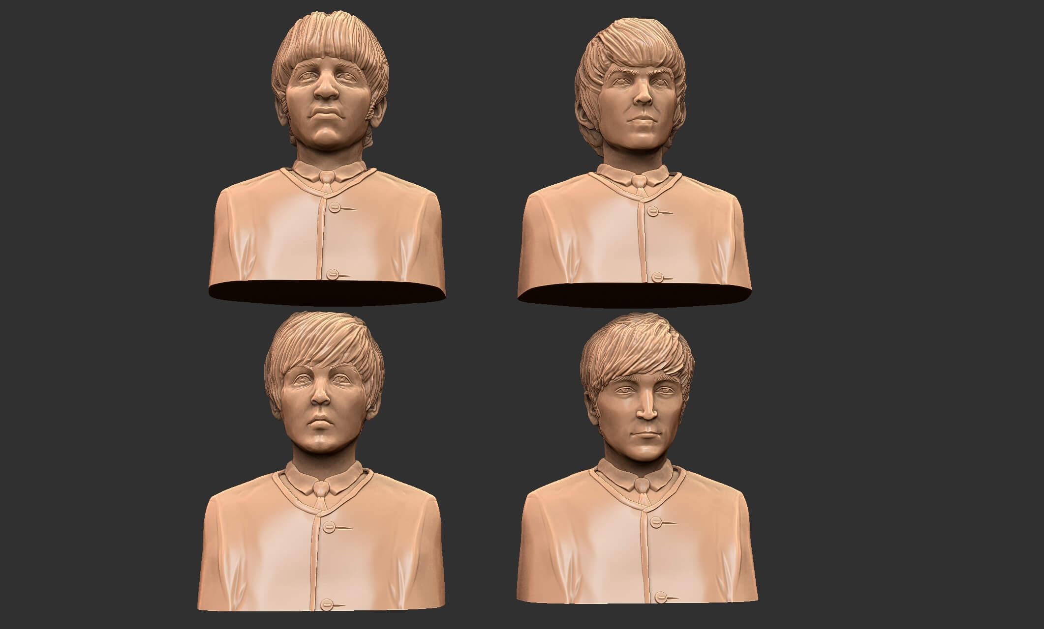 The Beatles 3D Models by narek84