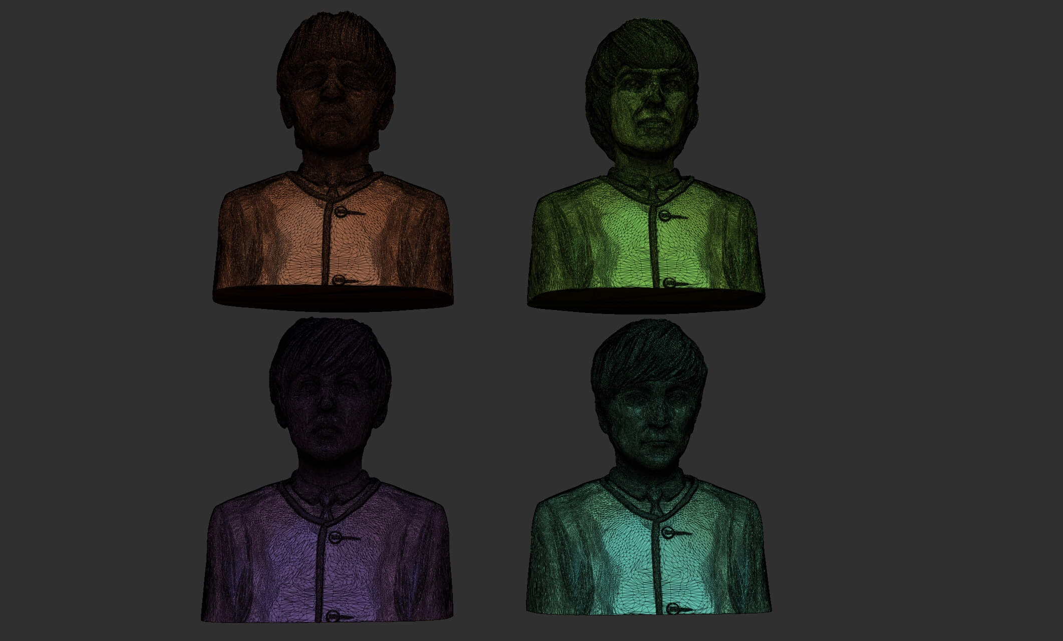 The Beatles 3D Models by narek84