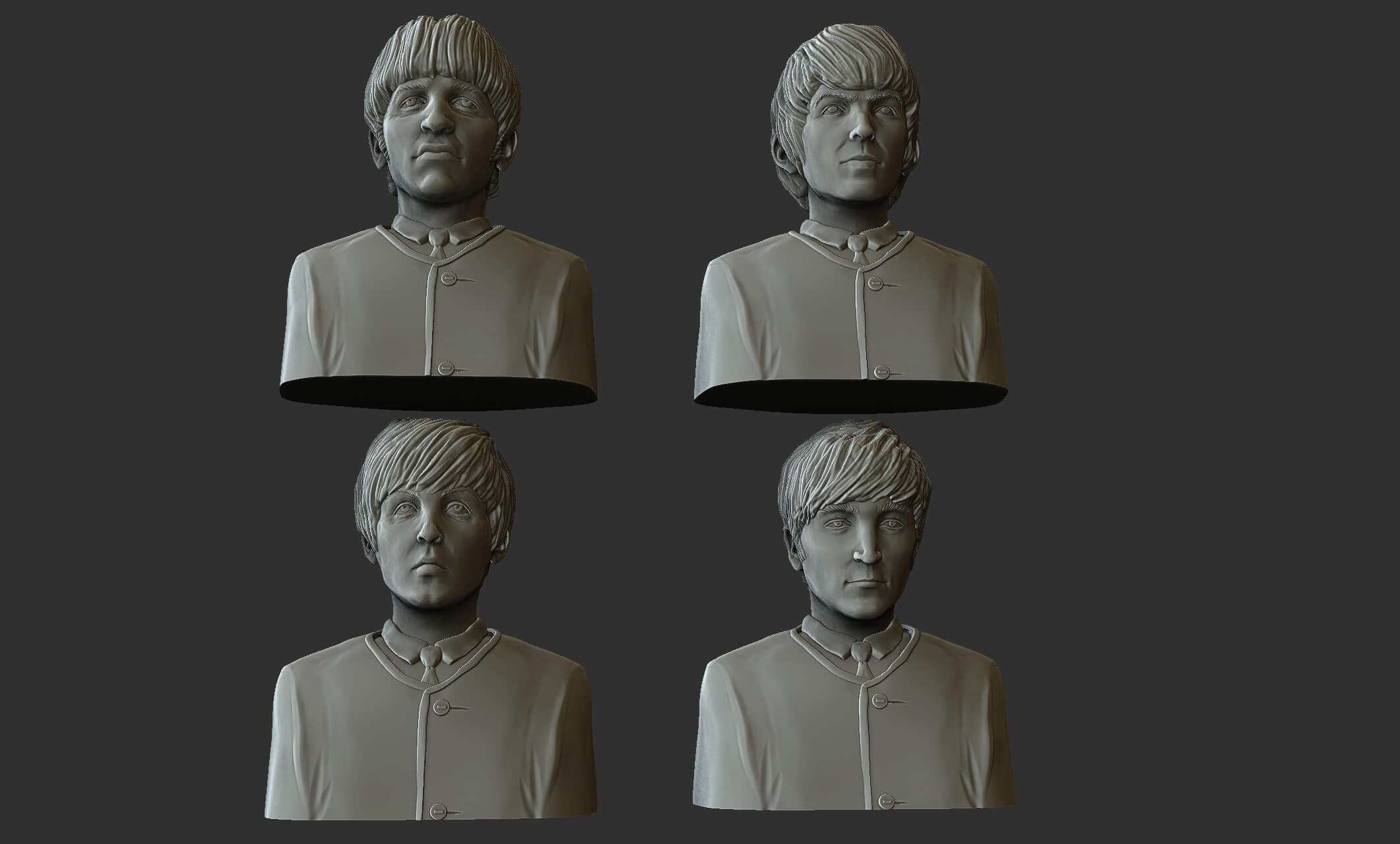 The Beatles 3D Models by narek84