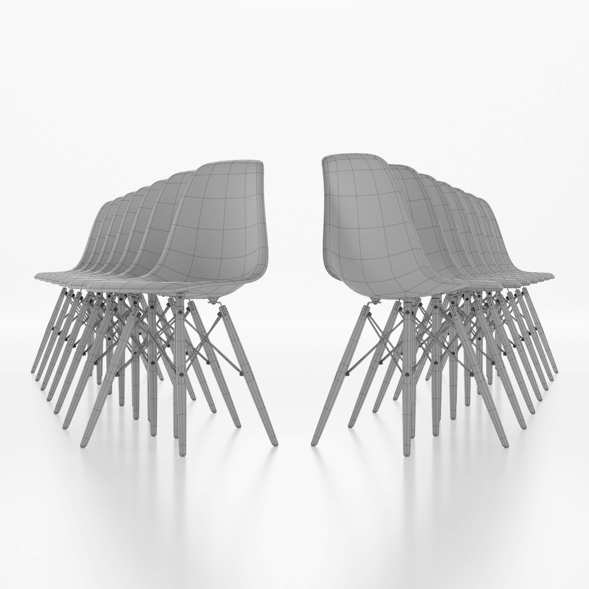 Eames Chair DSW - 3D Model by NAShvidi