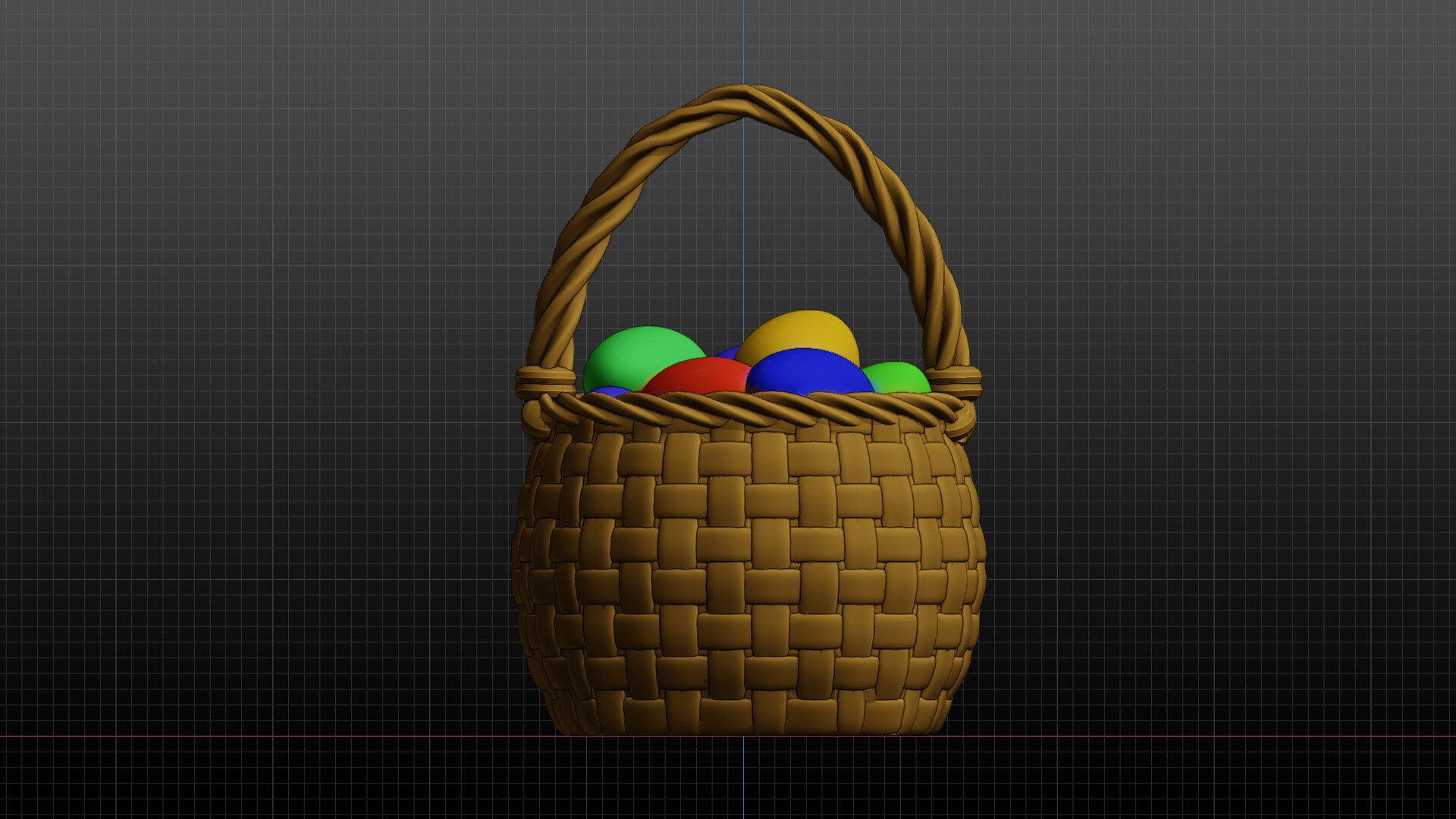 Easter Basket - 3D Print Model by Natalia Leonova