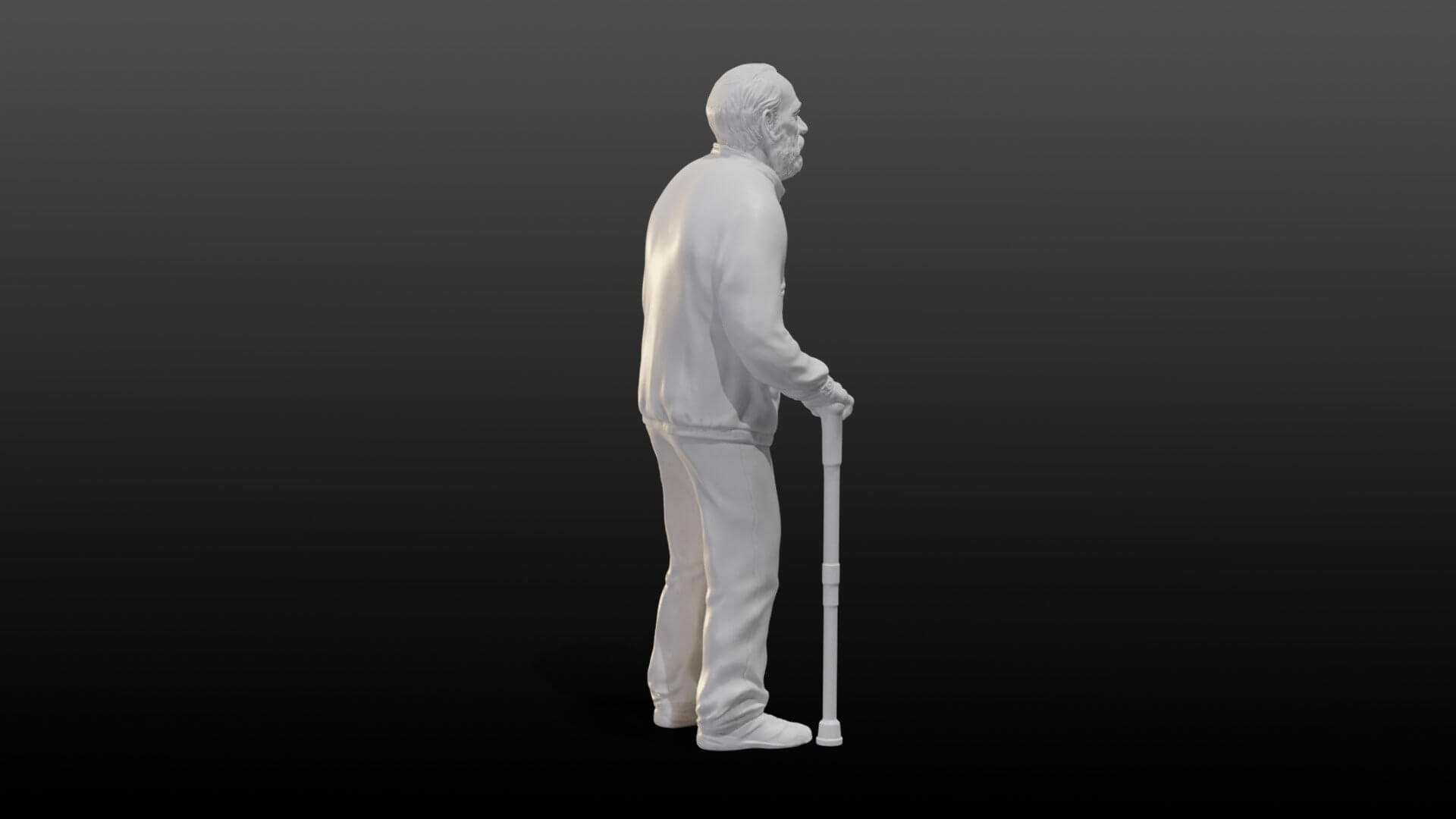 Elderly Man - 3D Model by Natalia Leonova